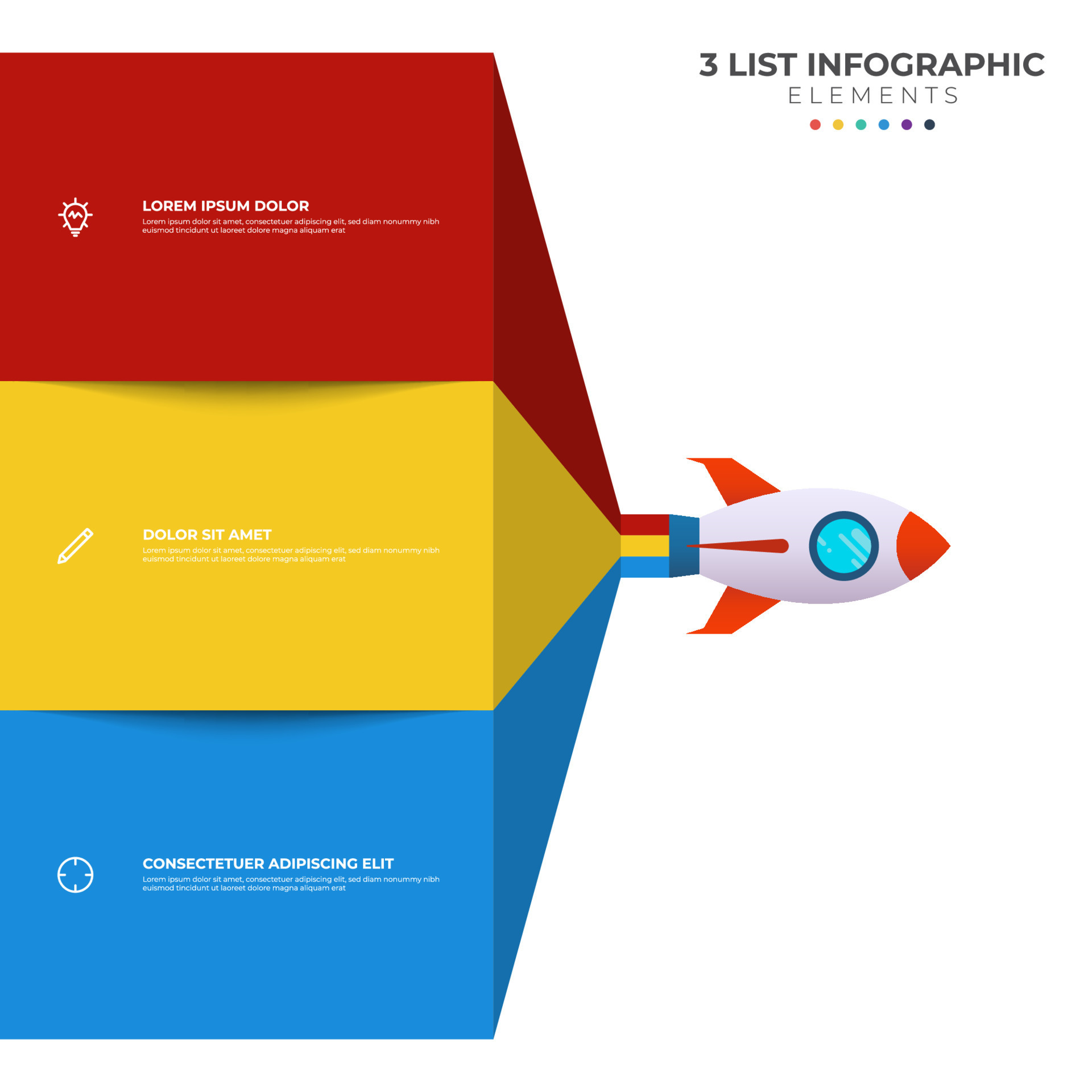 List Diagram With 3 Points Of Steps Sequence Colorful Rocket Launch list-diagram-with-3-points-of-steps-sequence-colorful-rocket-launch