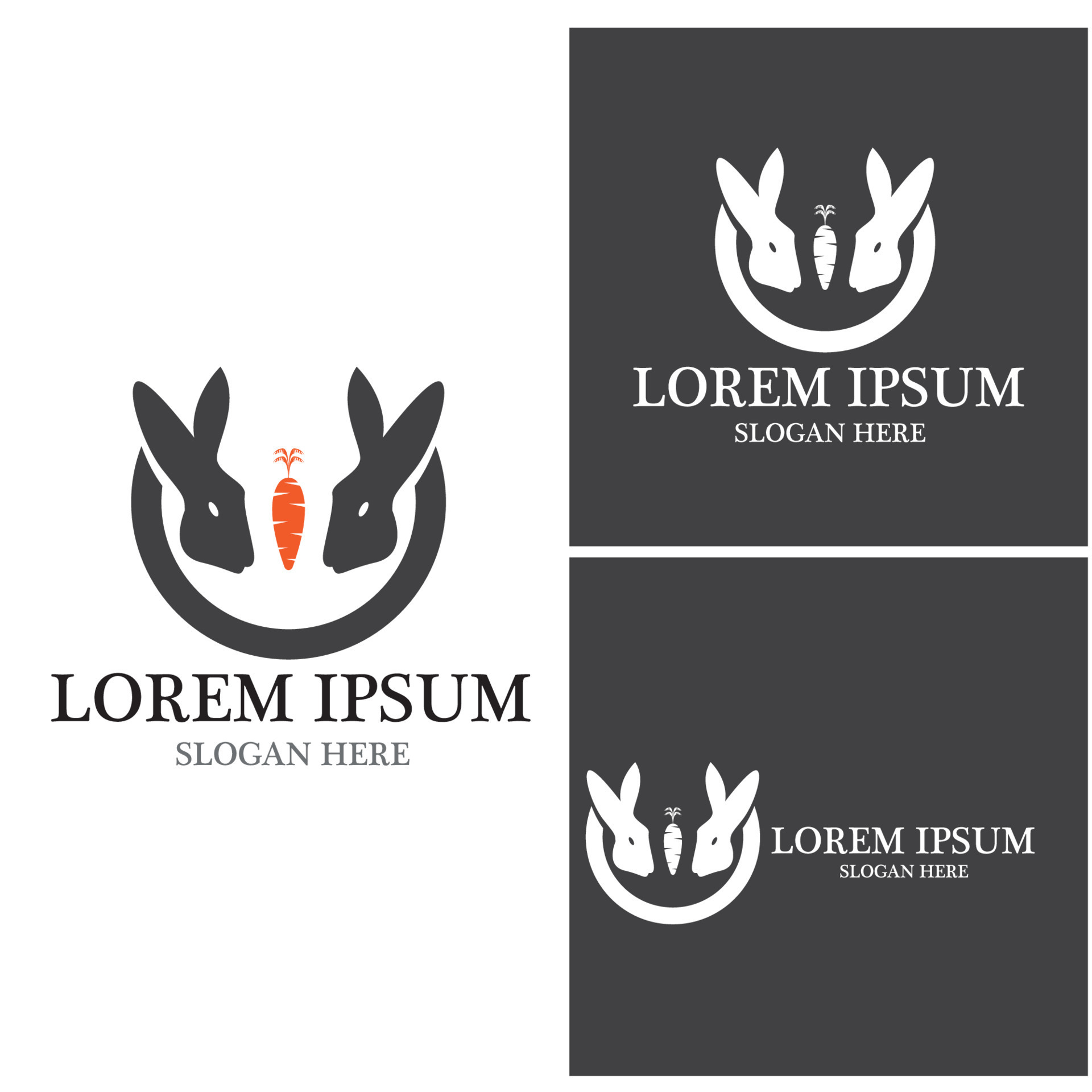 Rabbit vector icon illustration design 16894378 Vector Art at Vecteezy