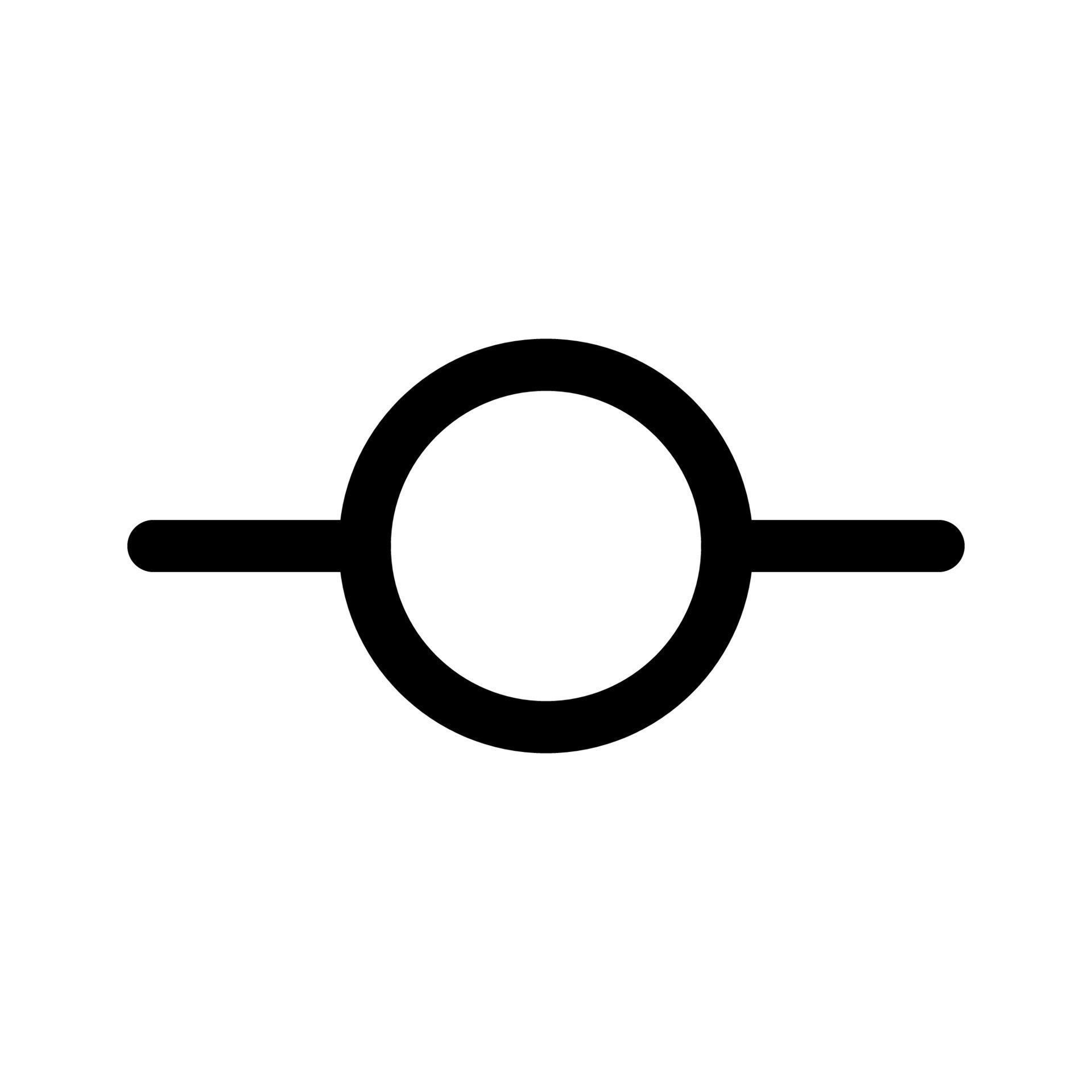 Git commit icon line isolated on white background. Black flat thin icon ...