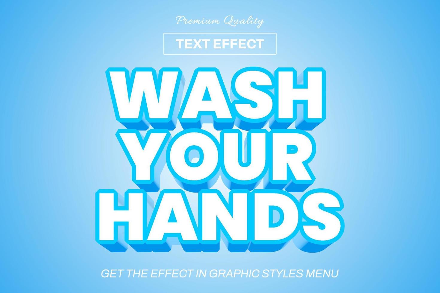 3D editable text effect template 16895453 Vector Art at Vecteezy