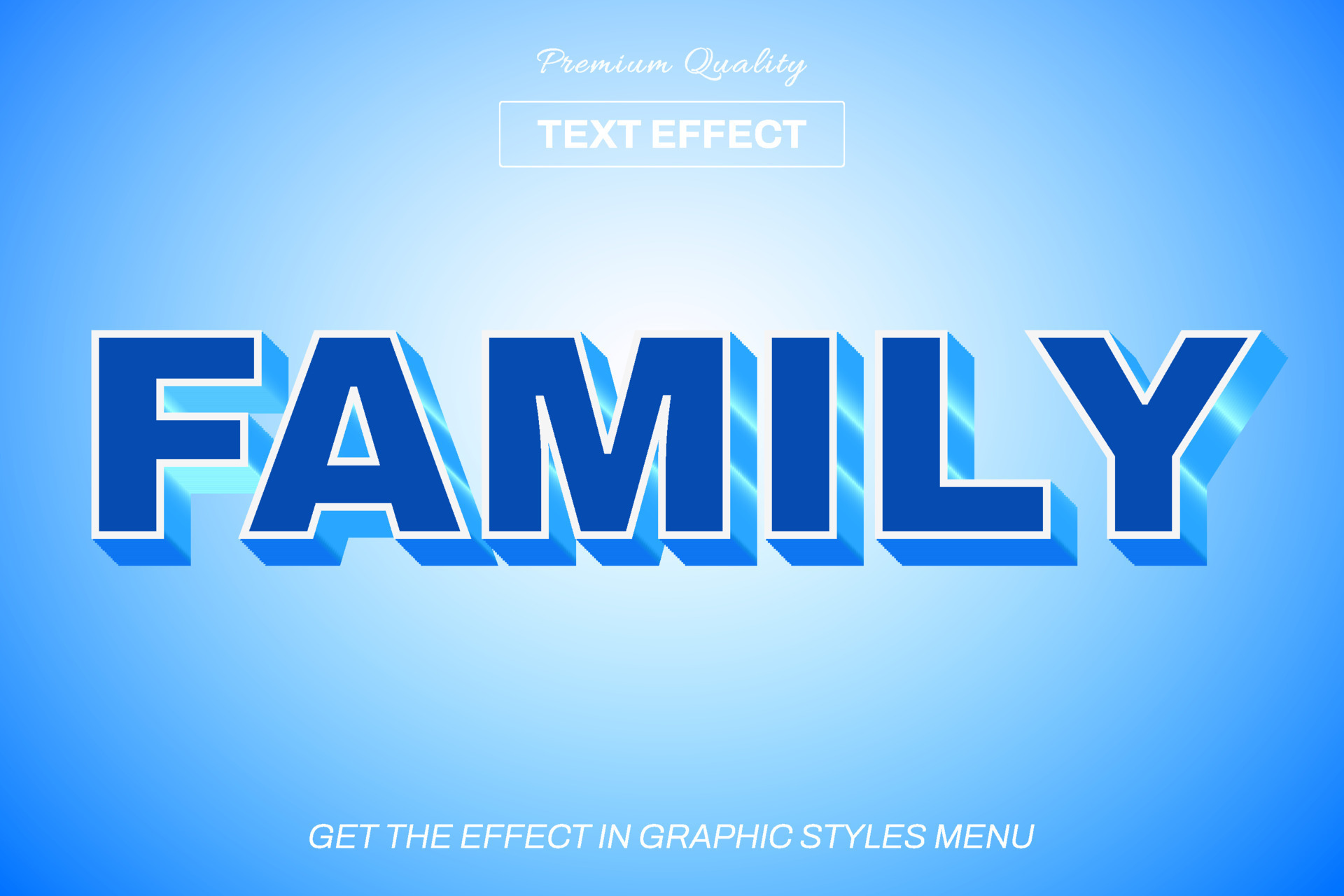 3D editable text effect template 16895485 Vector Art at Vecteezy