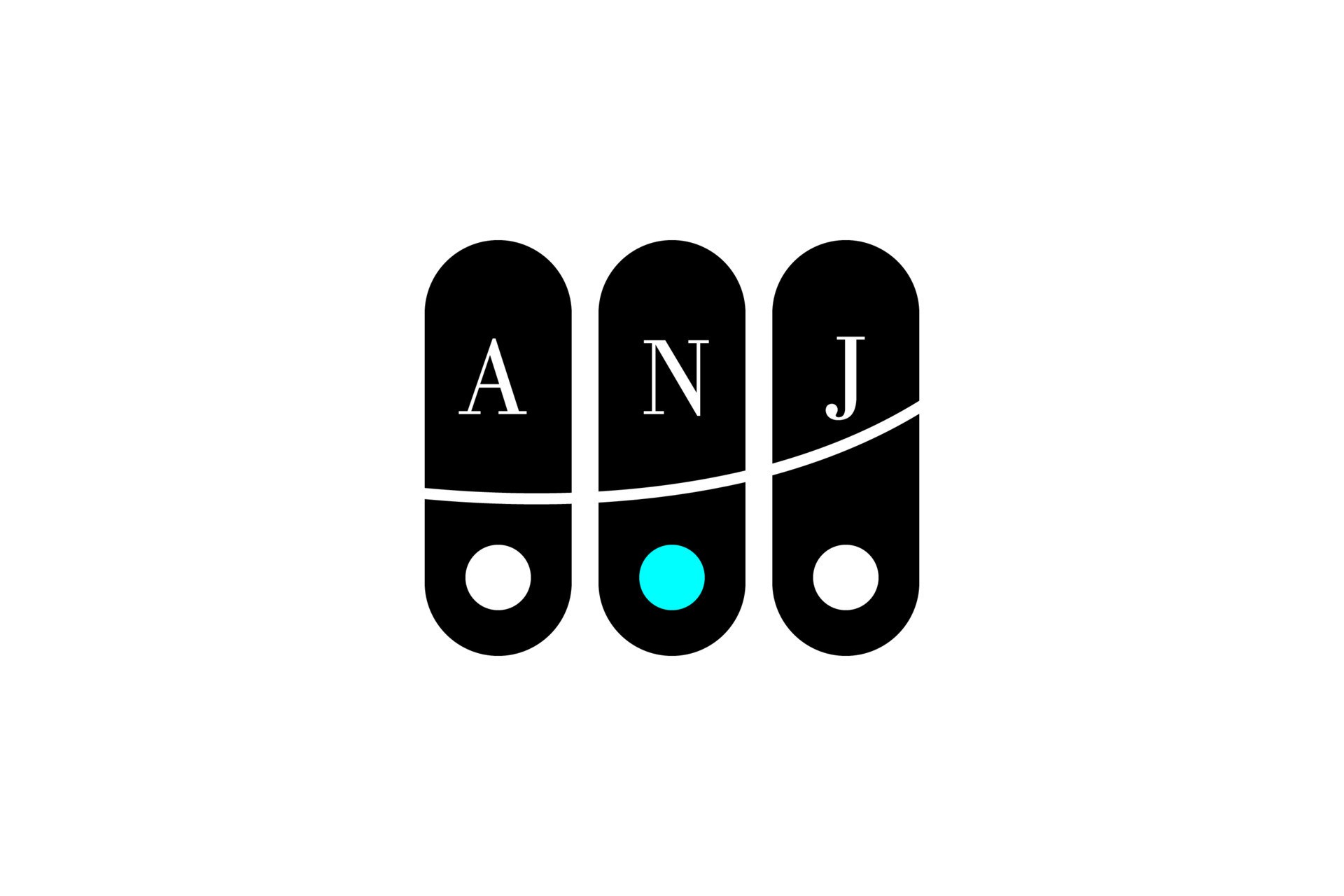 ANJ LETTER and ALPHABET LOGO DESIGN 16895626 Vector Art at Vecteezy