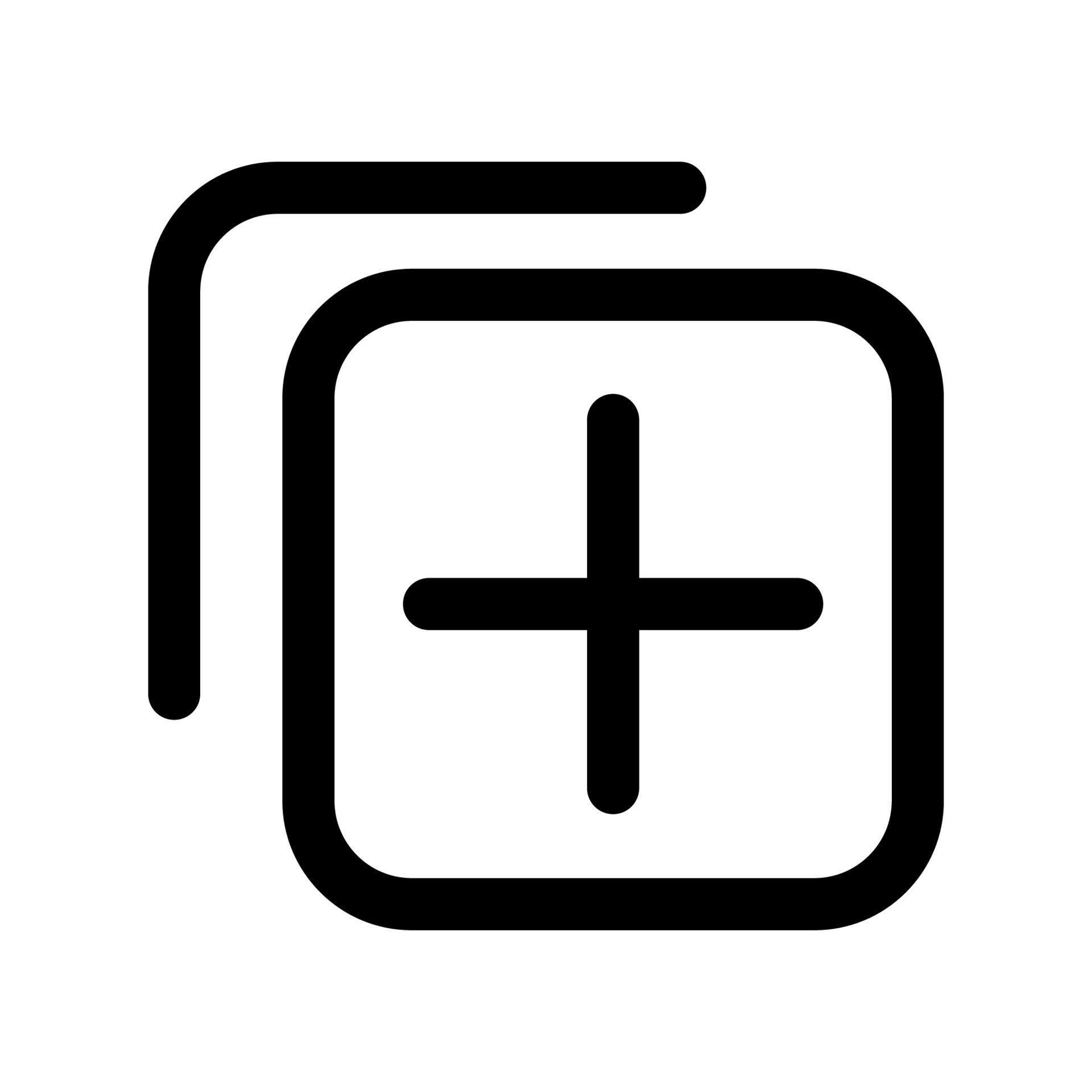 Duplicate icon line isolated on white background. Black flat thin icon on modern outline style ...