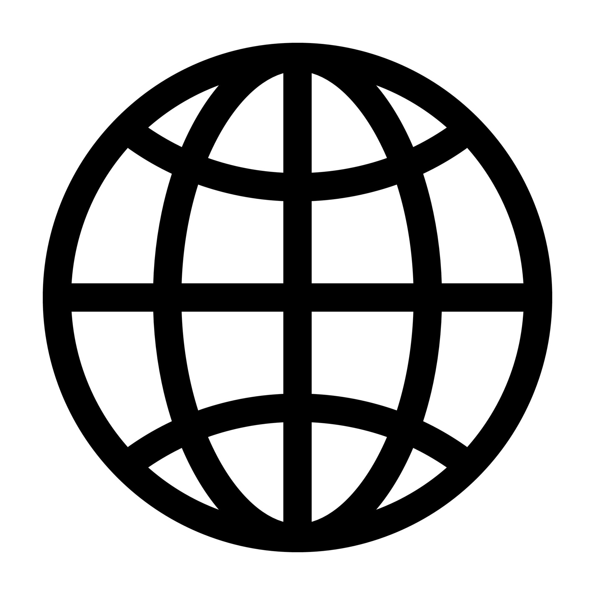 Globe Icon Line Isolated On White Background Black Flat Thin Icon On Modern Outline Style