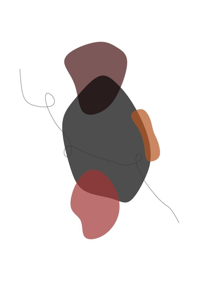minimalist vector illustration. abstract painting design for wall ...