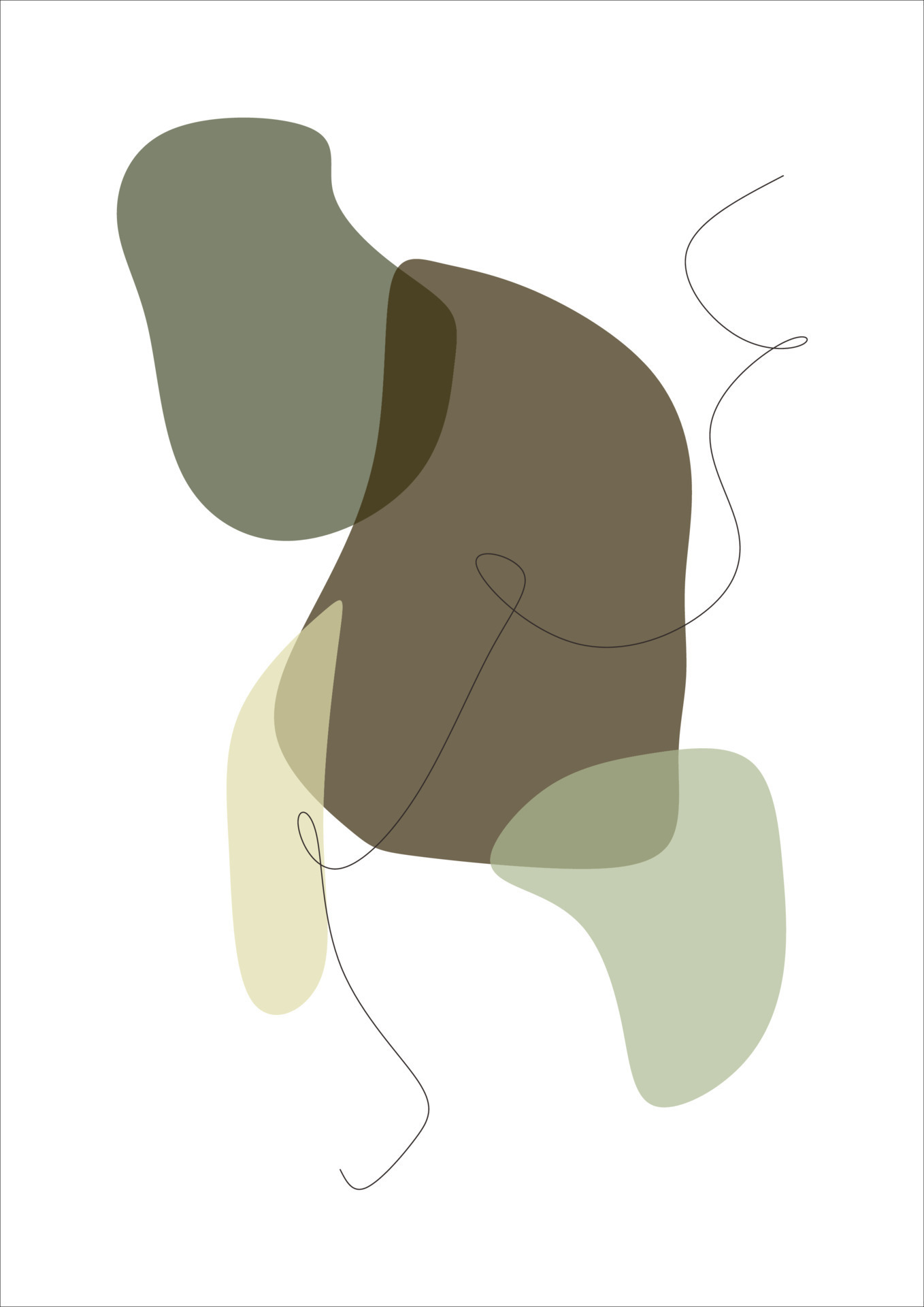 minimalist vector illustration. abstract painting design for wall ...