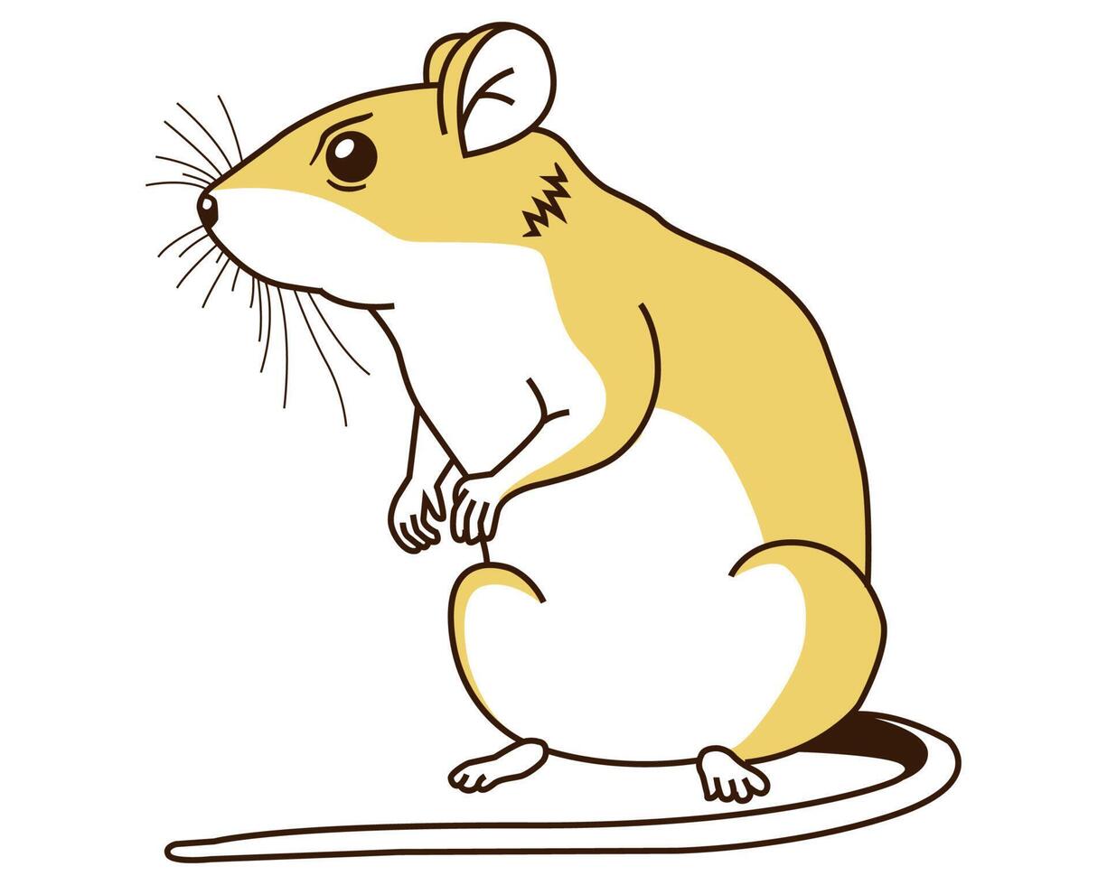 Realistic Field Mouse Malicious Rodent Flat Vector Illustration 16896275 Vector Art At Vecteezy