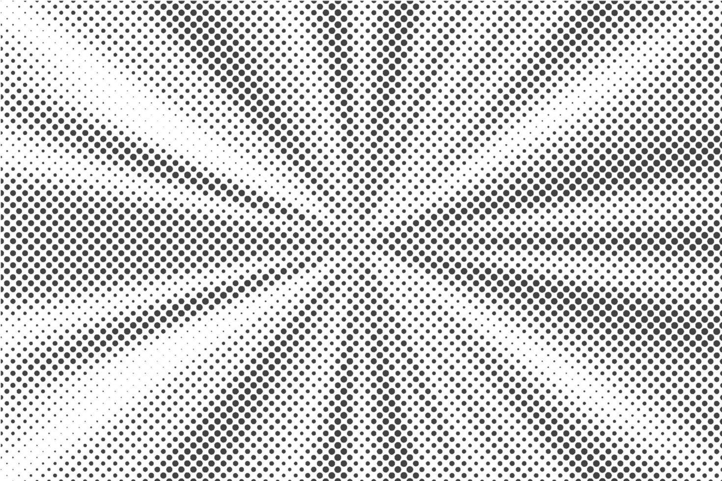 Halftone Dotted Background Retro Radial Texture Monochrome Gradation Effect Vector Pattern