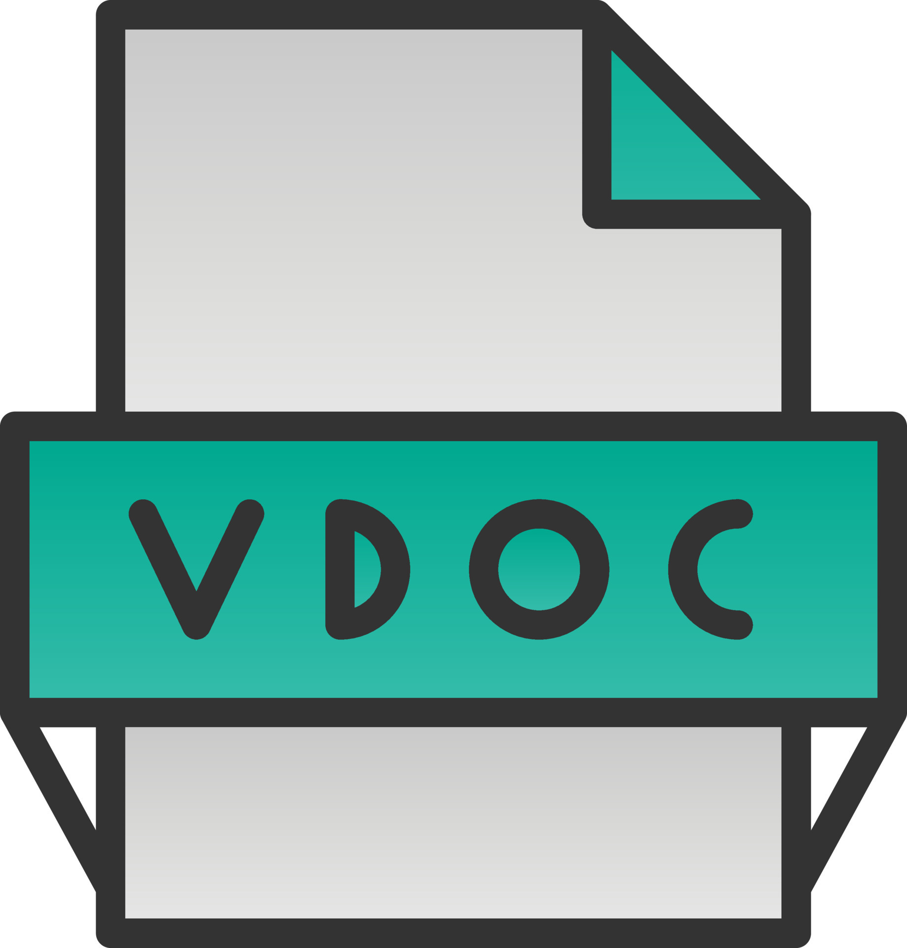 Vdoc File Format Icon 16902836 Vector Art at Vecteezy