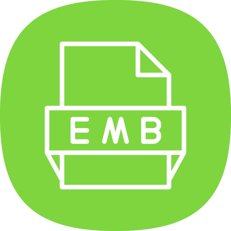 Emb File Format Icon 16902942 Vector Art at Vecteezy