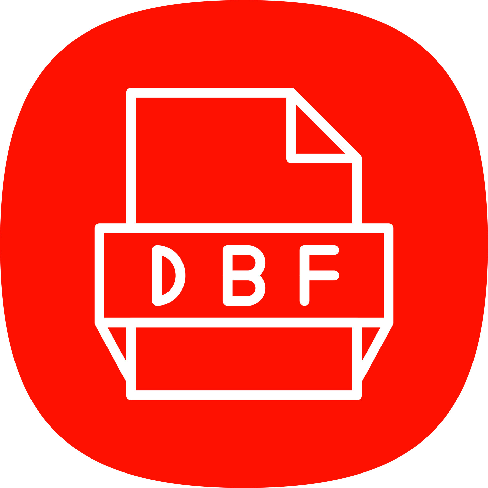 Dbf File Format Icon 16902959 Vector Art At Vecteezy