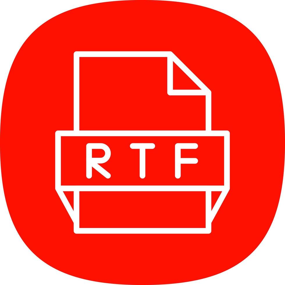 Rtf File Format Icon 16903081 Vector Art at Vecteezy
