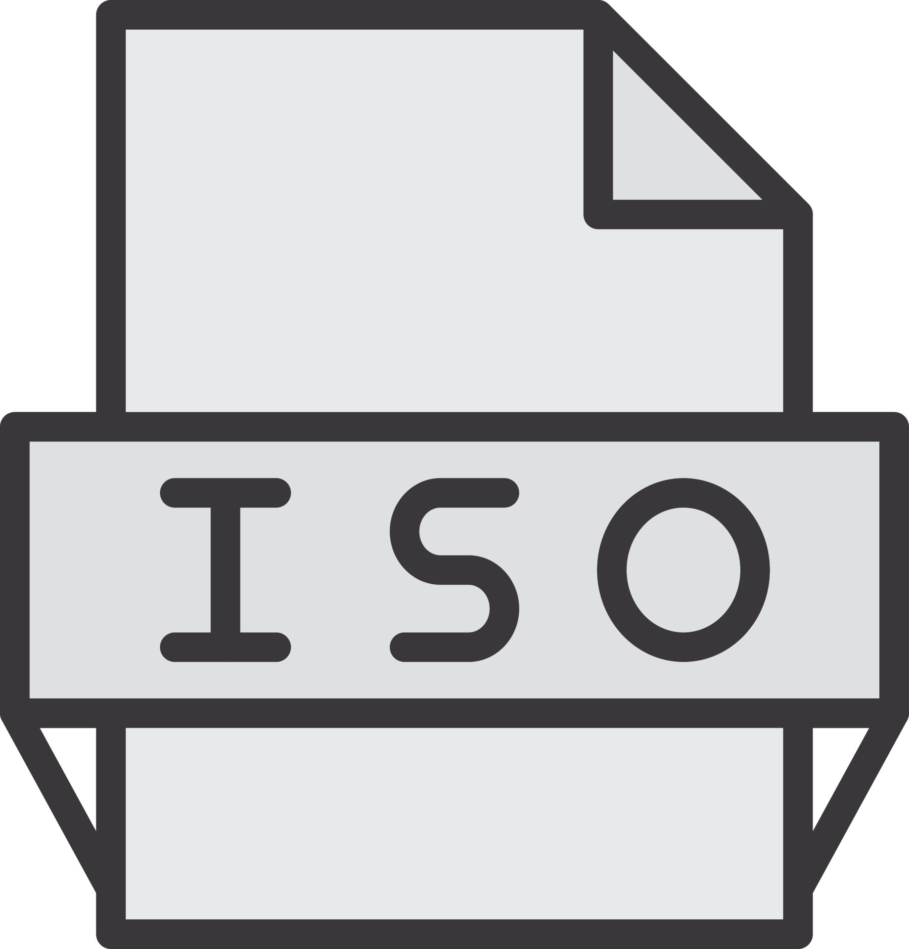 Iso File Format Icon 16903174 Vector Art at Vecteezy
