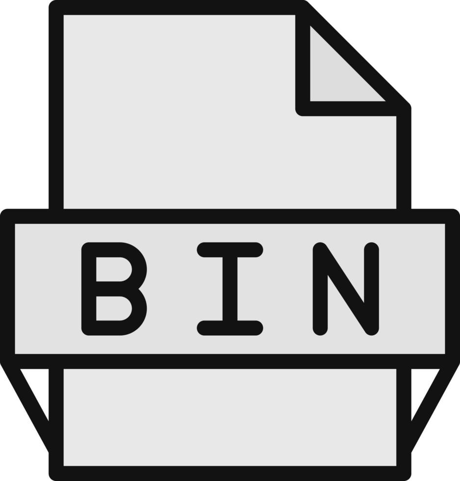 Bin File Format Icon 16903176 Vector Art at Vecteezy