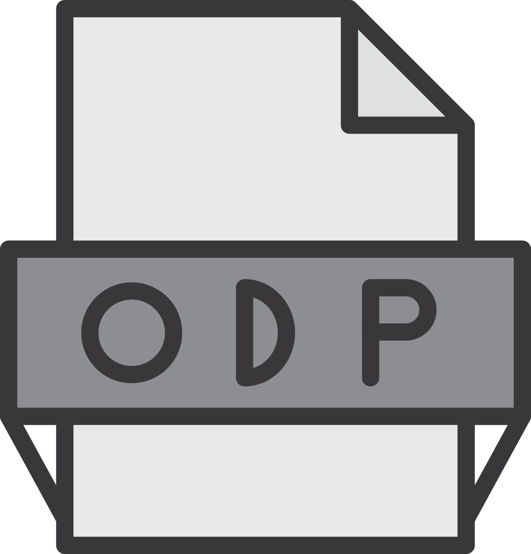 icono de formato de archivo odp 16903233 Vector en Vecteezy