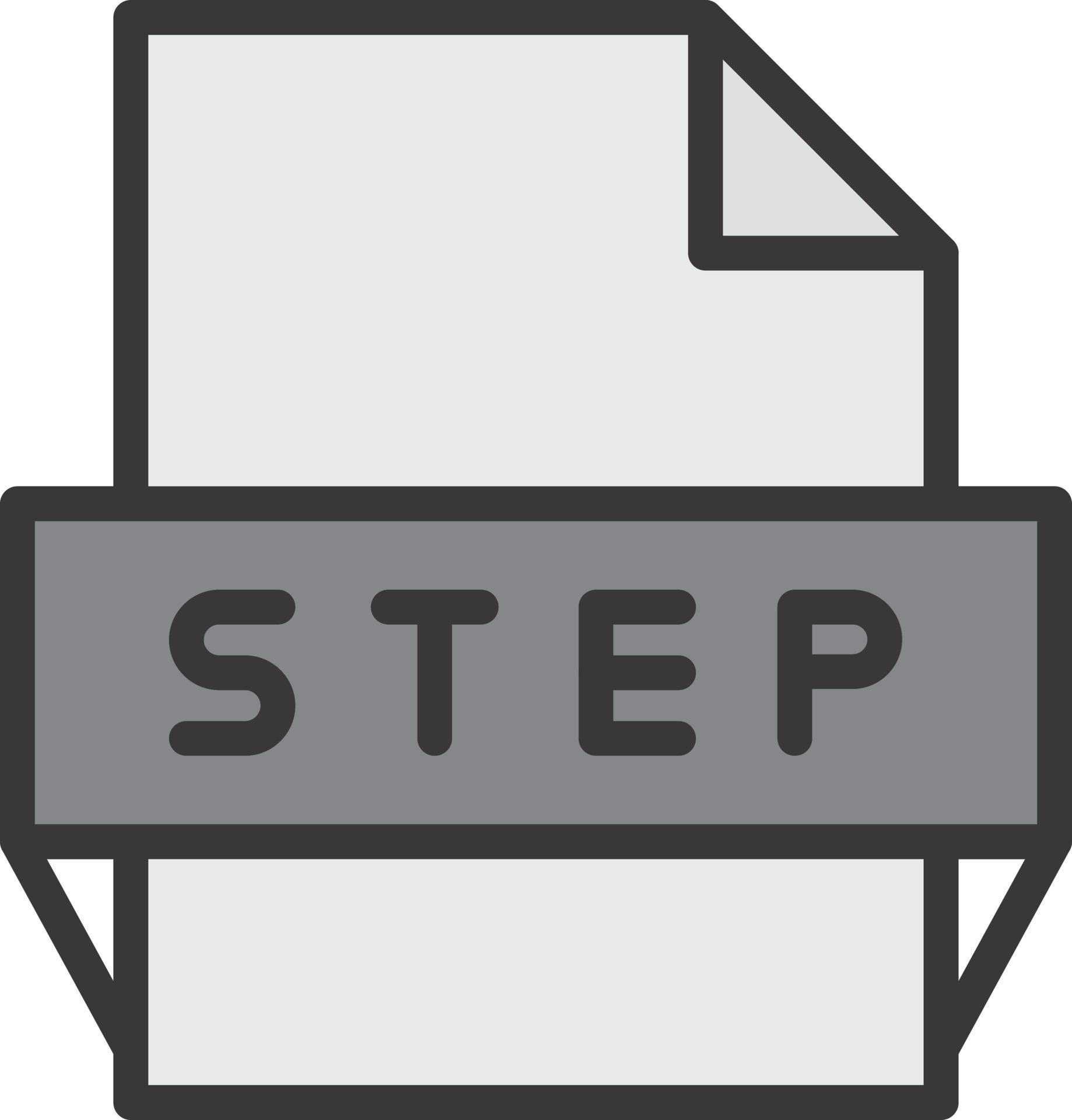 Step File Format Icon 16903320 Vector Art at Vecteezy