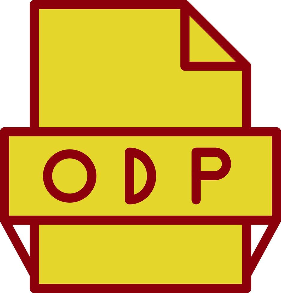 Odp File Format Icon 16903401 Vector Art at Vecteezy