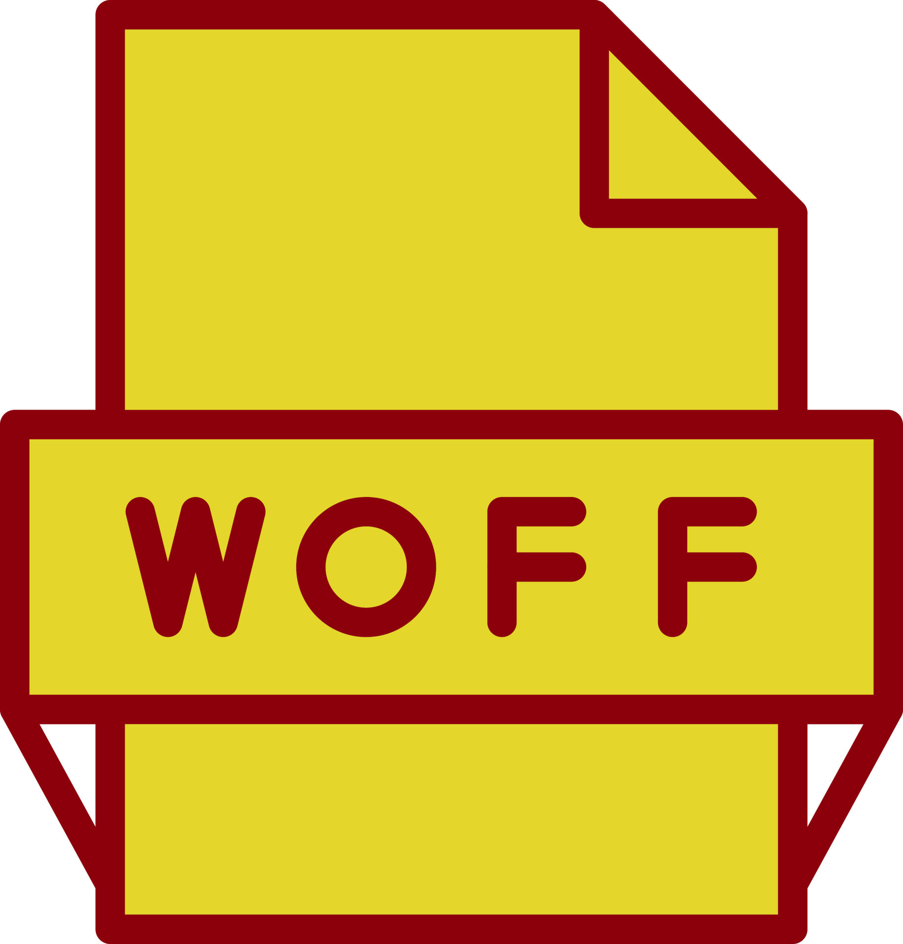 Woff File Format Icon 16903471 Vector Art At Vecteezy