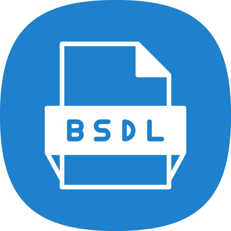 Bsdl File Format Icon 16903840 Vector Art At Vecteezy