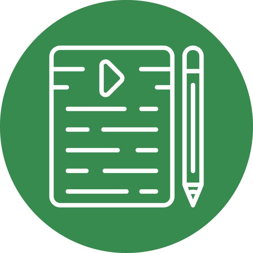 Script Writing Vector Icon Design 16907418 Vector Art At Vecteezy