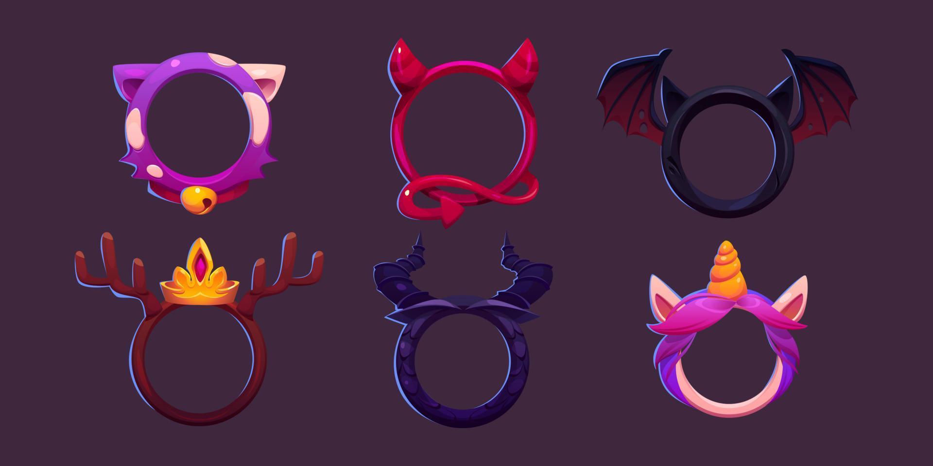 Round Game Avatar Frames Set 16914527 Vector Art At Vecteezy
