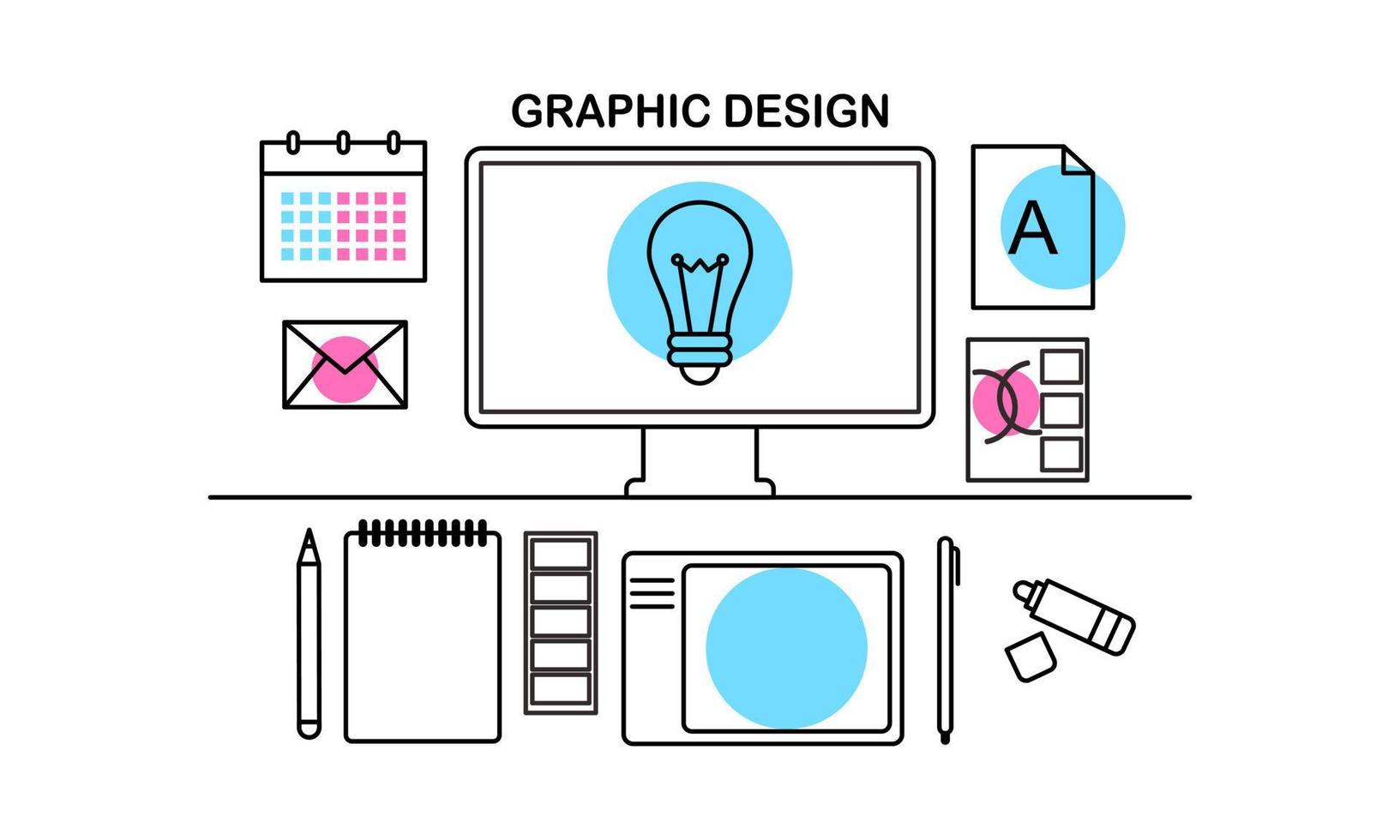 lineal abstracto de conceptos de diseño gráfico, diseño web y ... lineal abstracto de conceptos de diseño gráfico, diseño web y ...