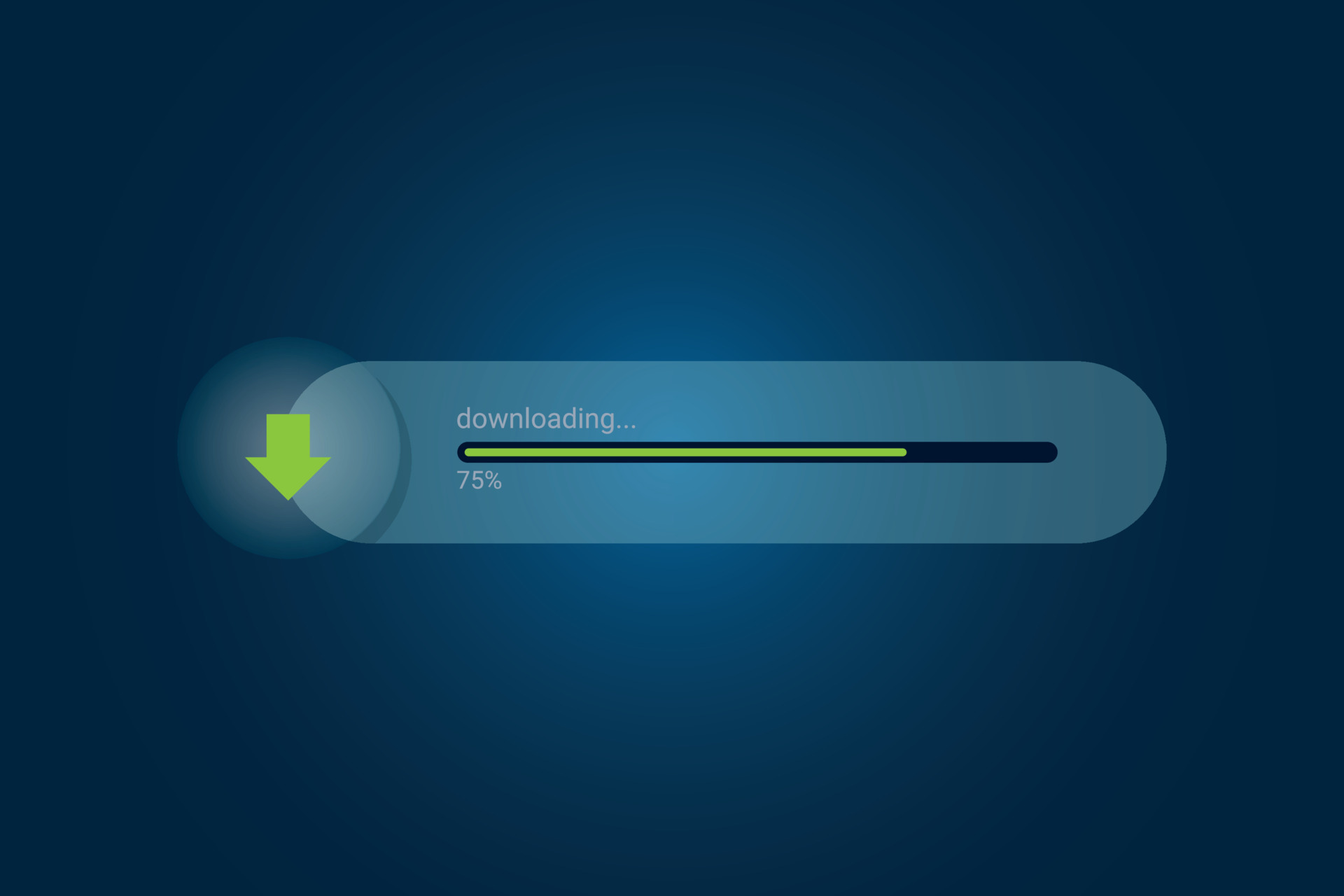 Glossy downloading bar progress ui design. 16919920 Vector Art at Vecteezy Glossy downloading bar progress ui design. 16919920 Vector Art at Vecteezy