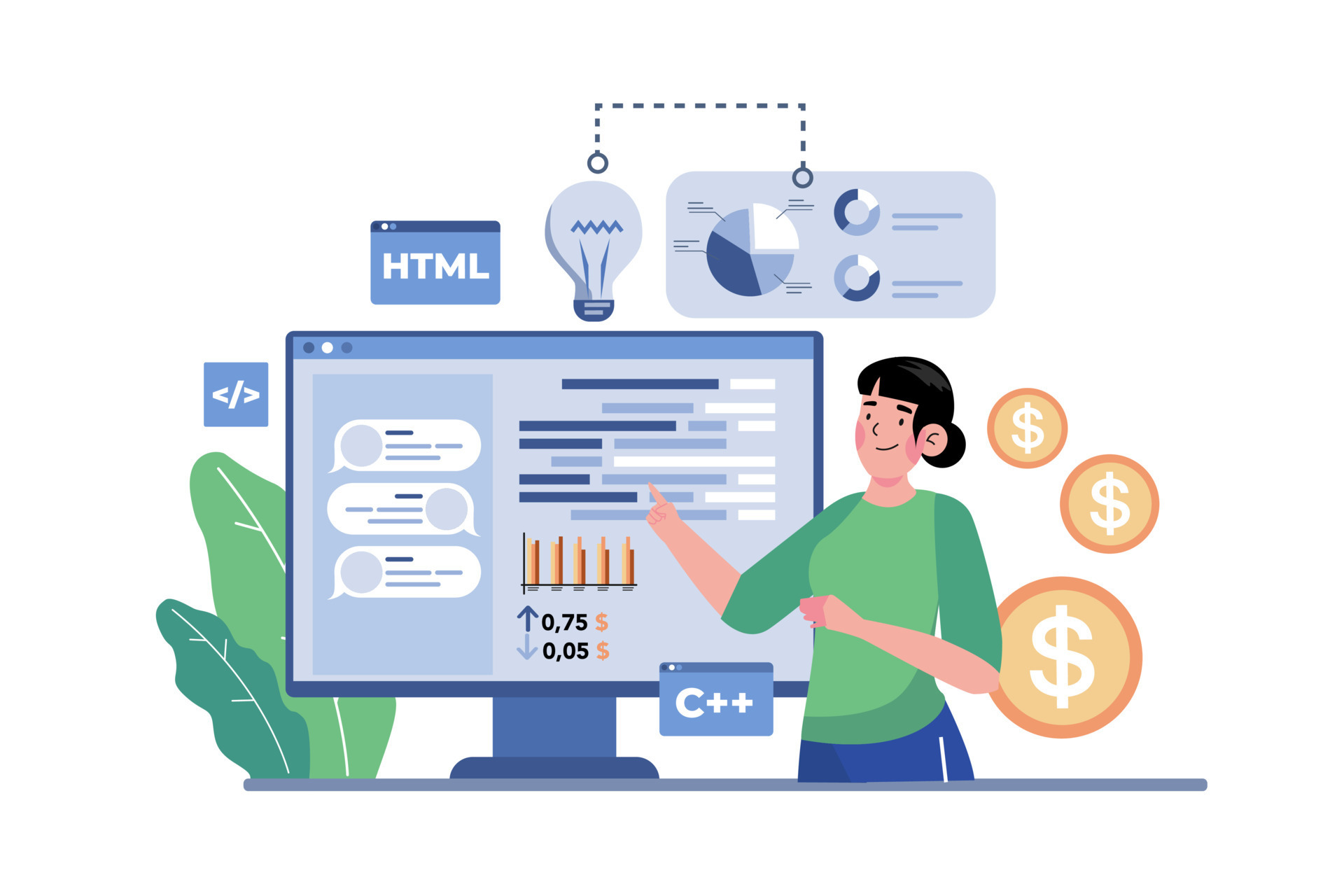 Project Presentation Regarding Development 16921118 Vector Art at Vecteezy