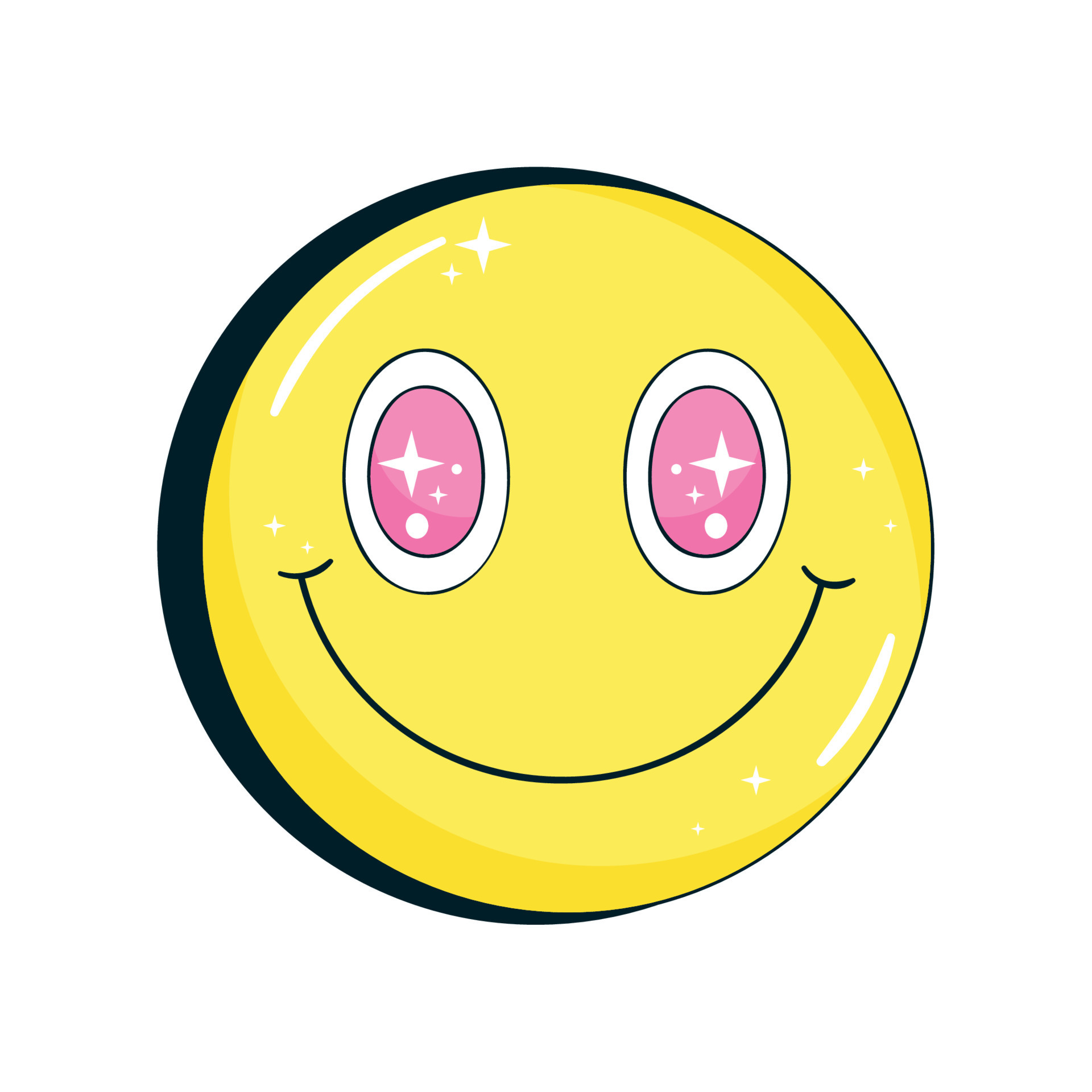 smile emoji psychedelic style 16926870 Vector Art at Vecteezy