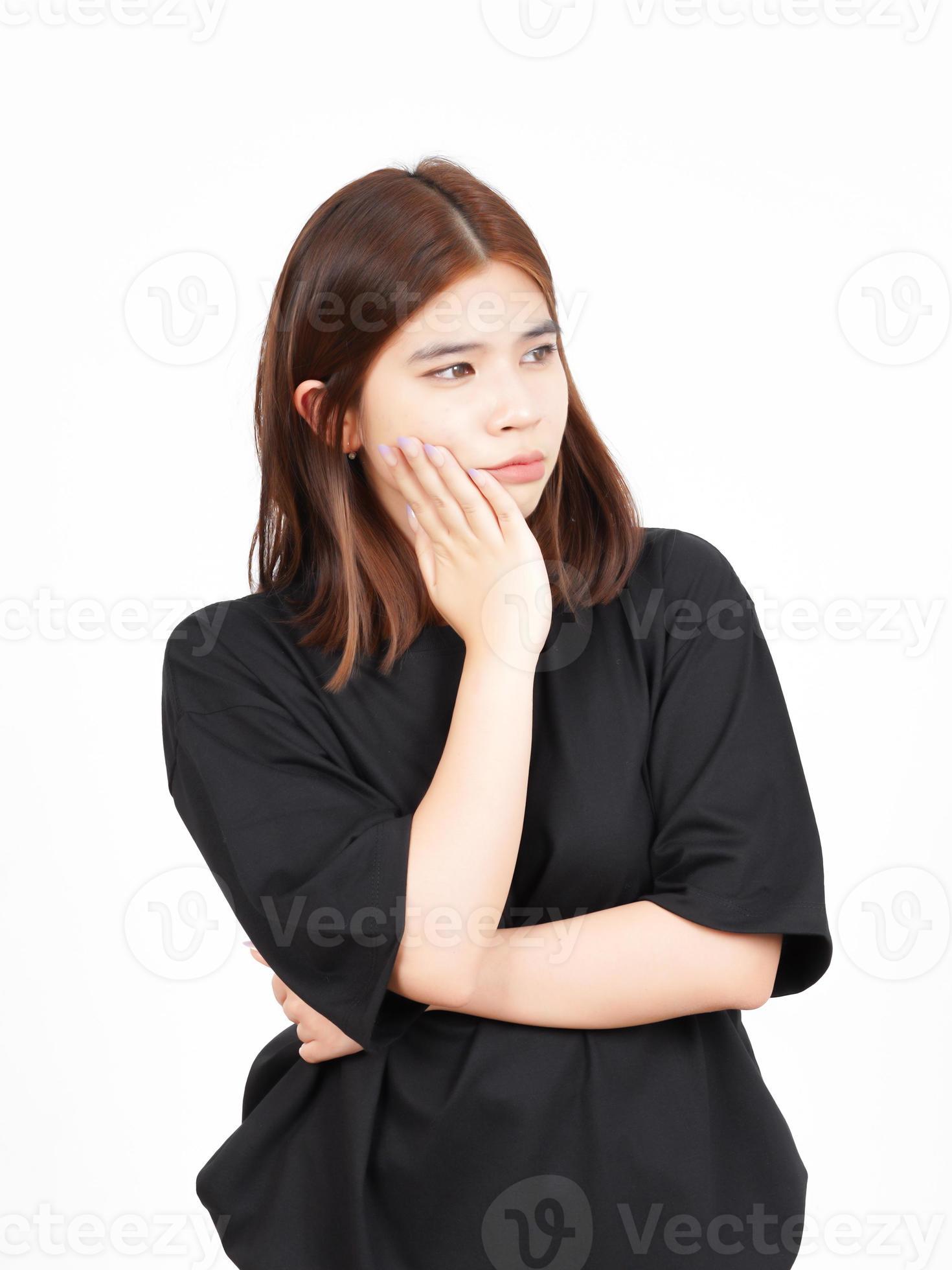 Boring Gesture Of Beautiful Asian Woman Isolated On White Background ...