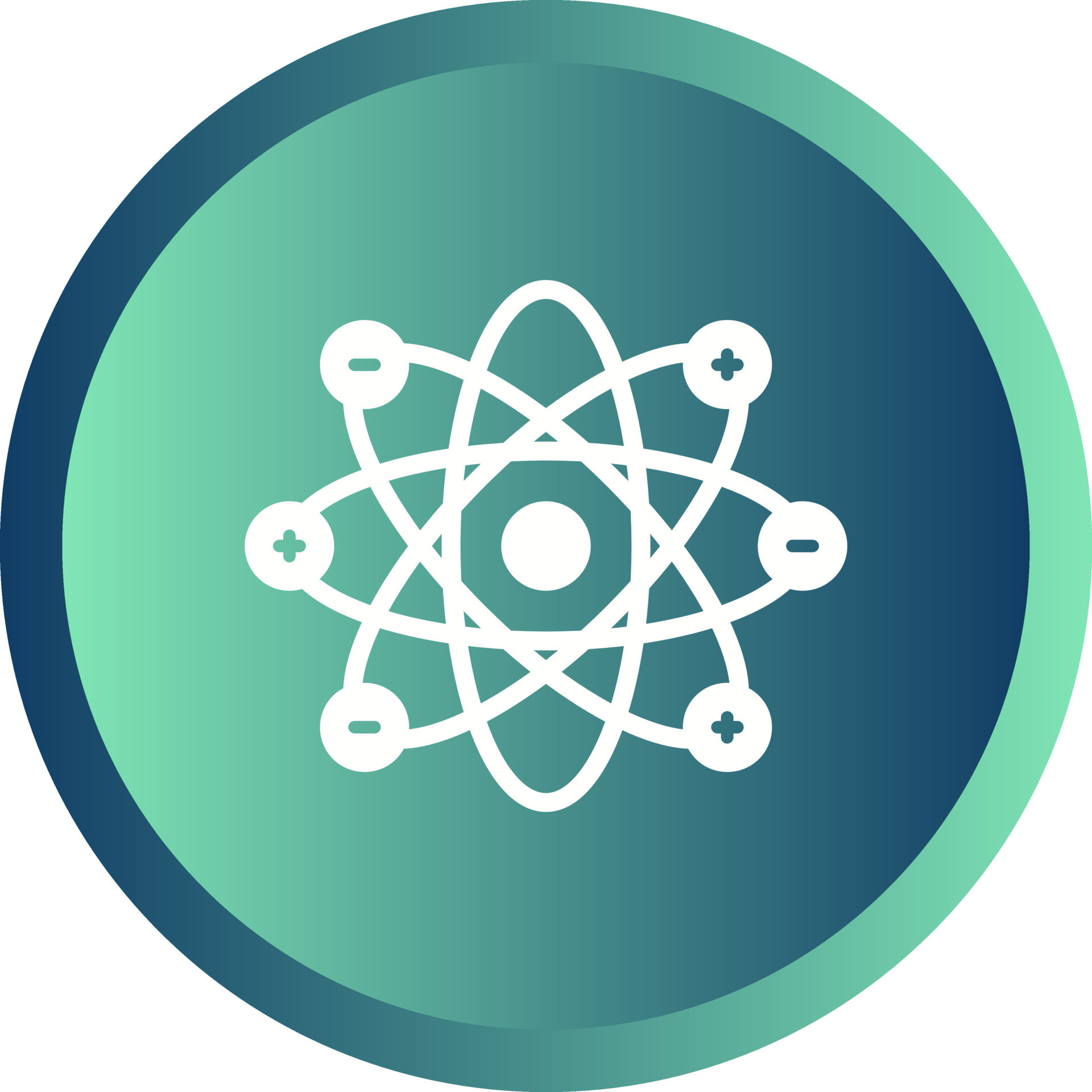 Atom Vector Icon 16933331 Vector Art At Vecteezy