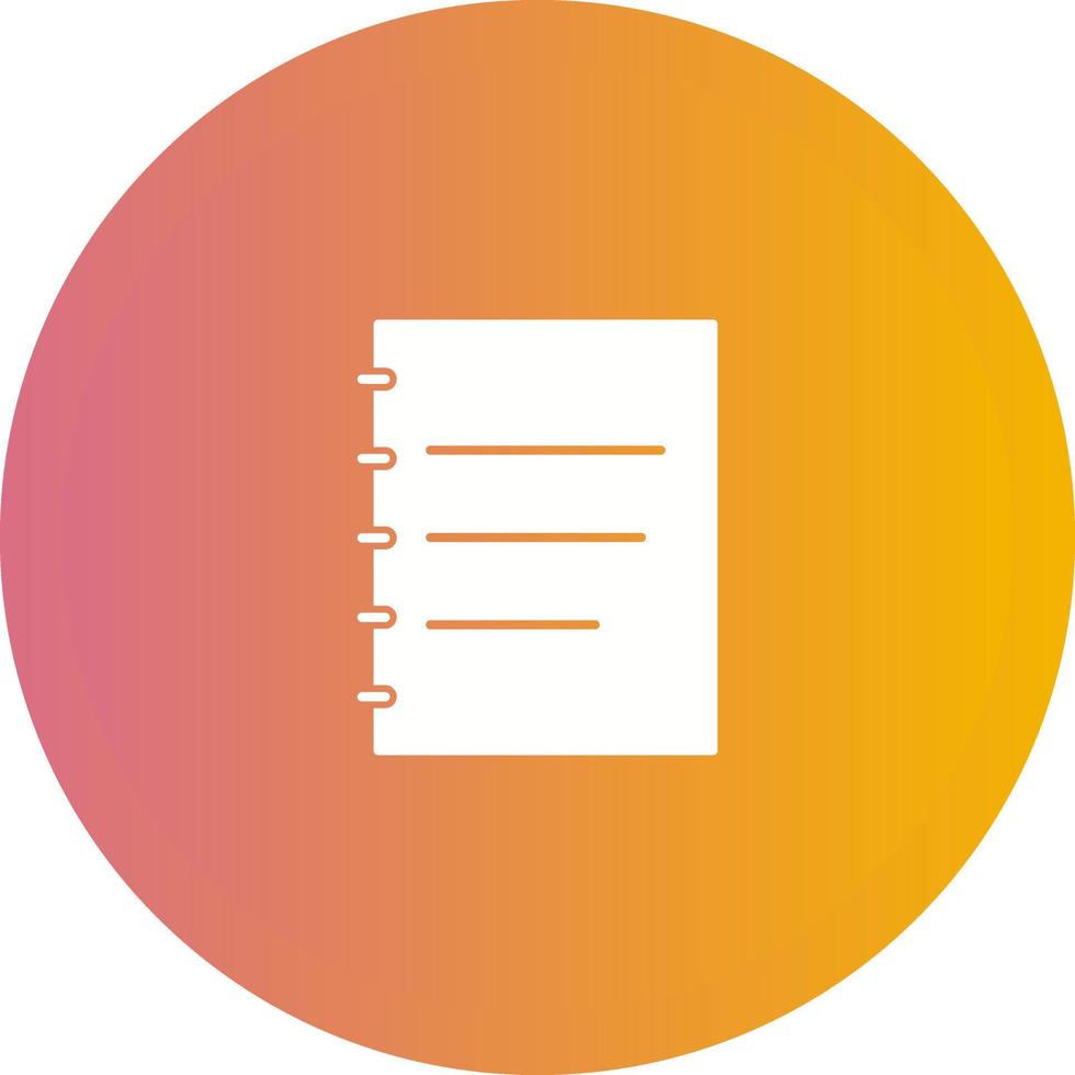 Notepad Vector Icon 16933734 Vector Art at Vecteezy