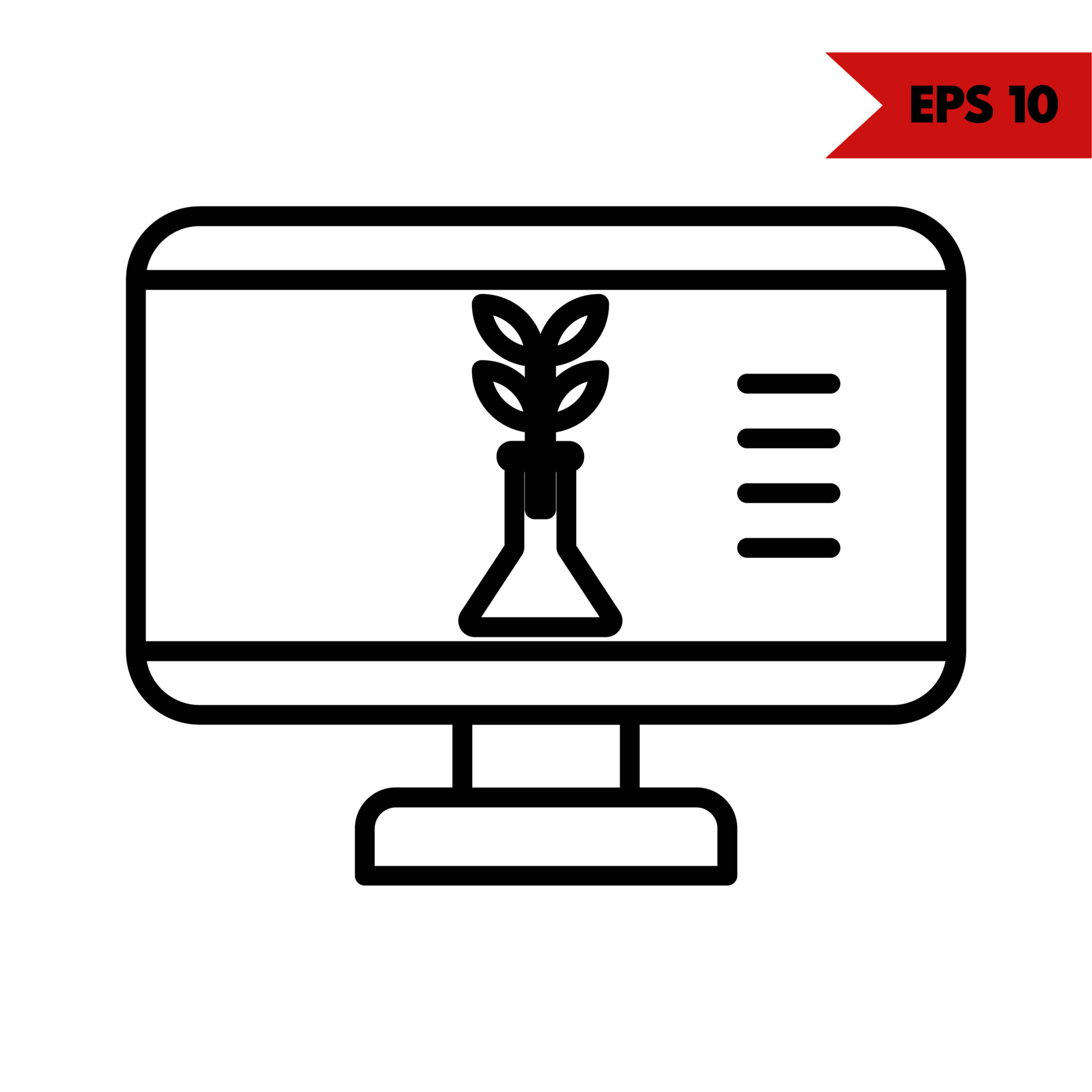 Illustration of computer line icon 16935746 Vector Art at Vecteezy