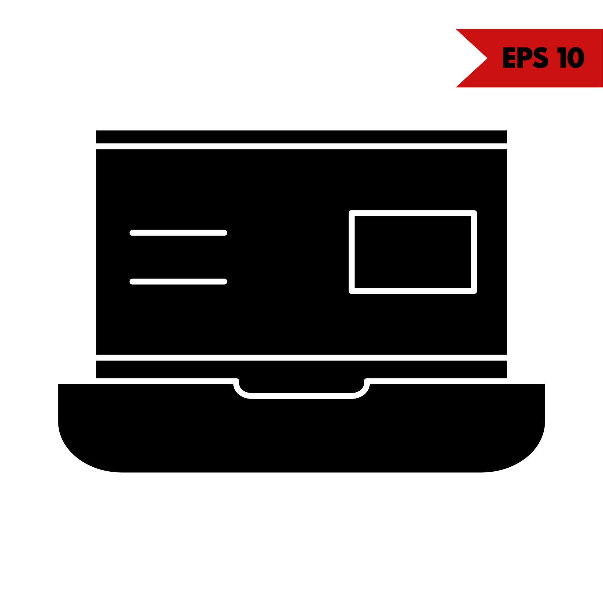 Illustration of computer glyph icon 16935771 Vector Art at Vecteezy