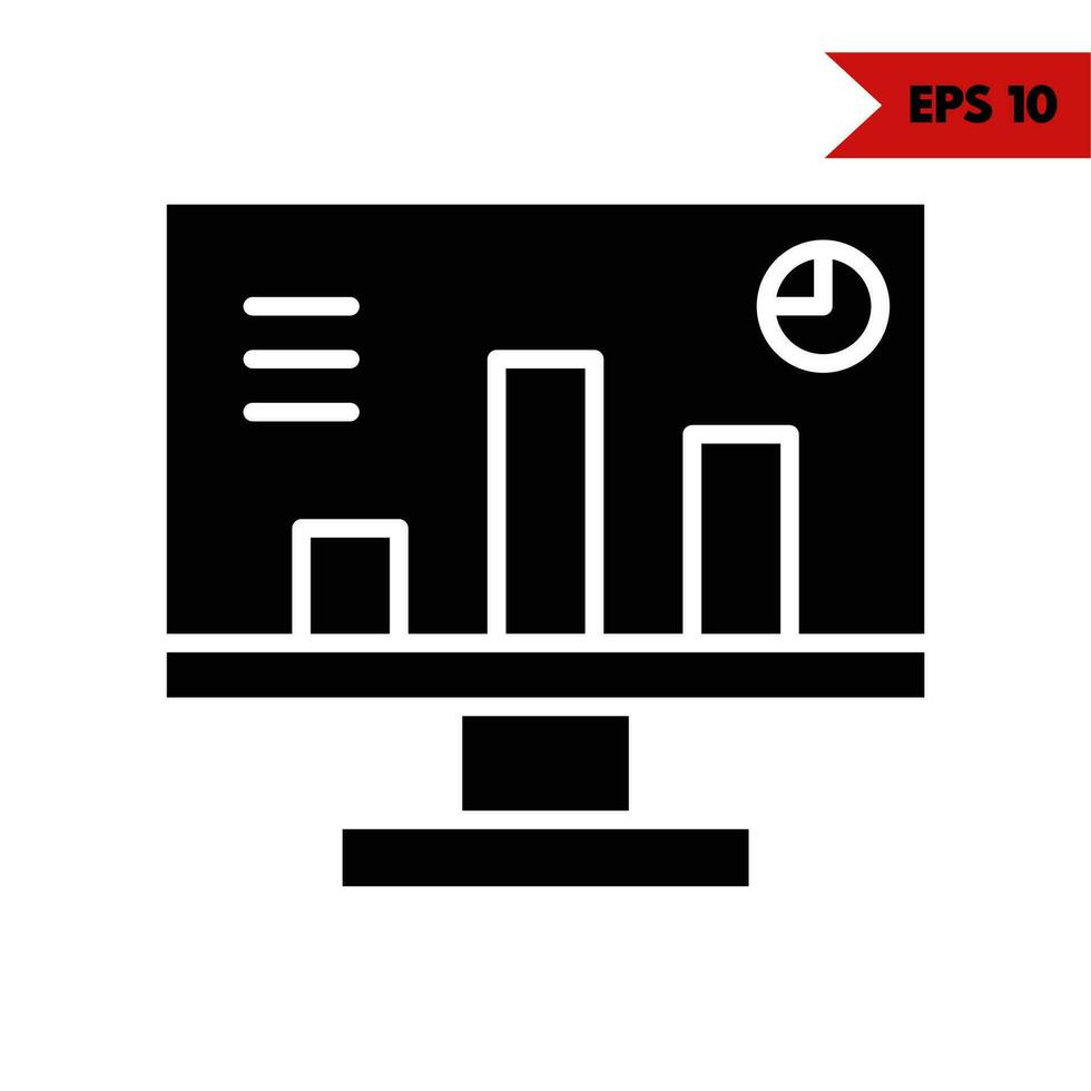 Illustration of computer glyph icon 16935793 Vector Art at Vecteezy