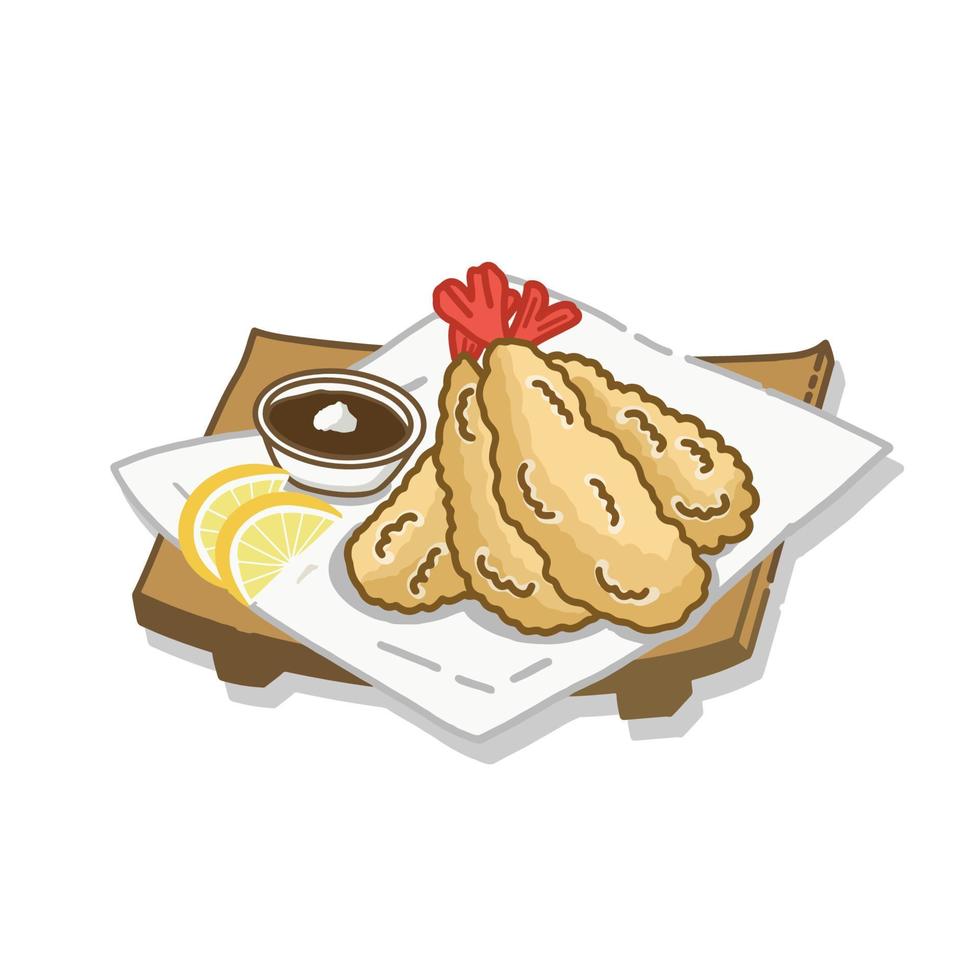 Tempura - japanese food vector illustration. 16938018 Vector Art at ...