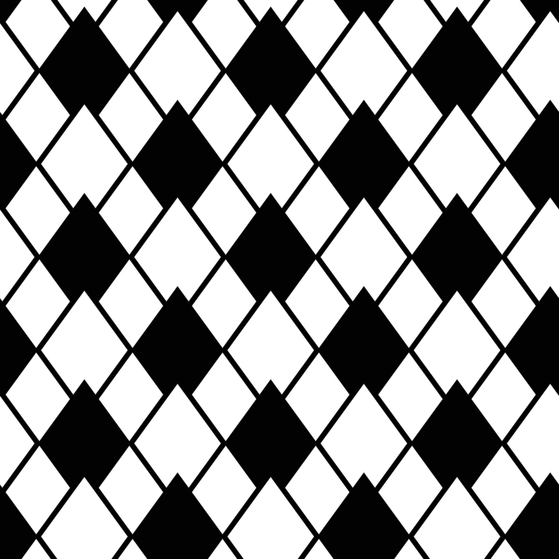 Black And White Square Abstract Geometric Repeating Pattern With Lines Vector Graphicseps