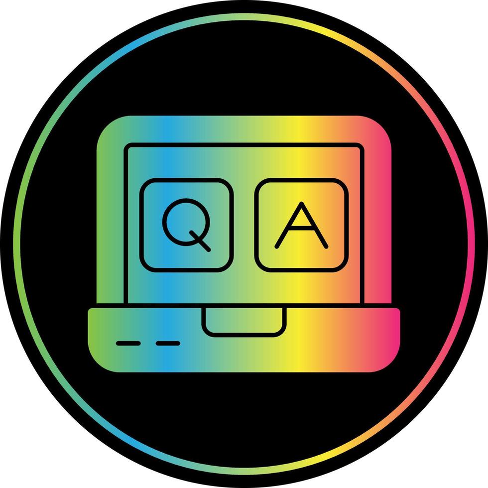 Qa Vector Icon Design 16943961 Vector Art At Vecteezy