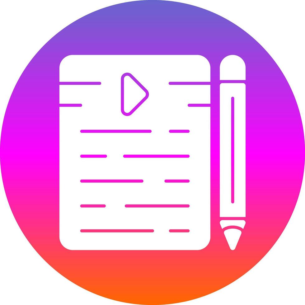 Script Writing Vector Icon Design 16953127 Vector Art At Vecteezy