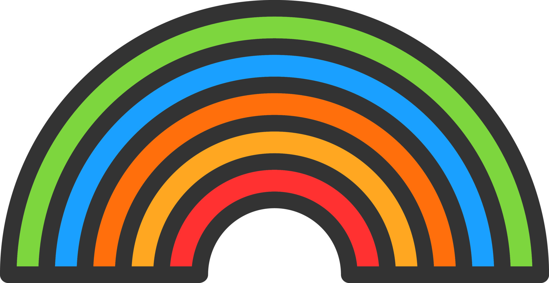 Rainbow Vector Icon Design 16958023 Vector Art at Vecteezy