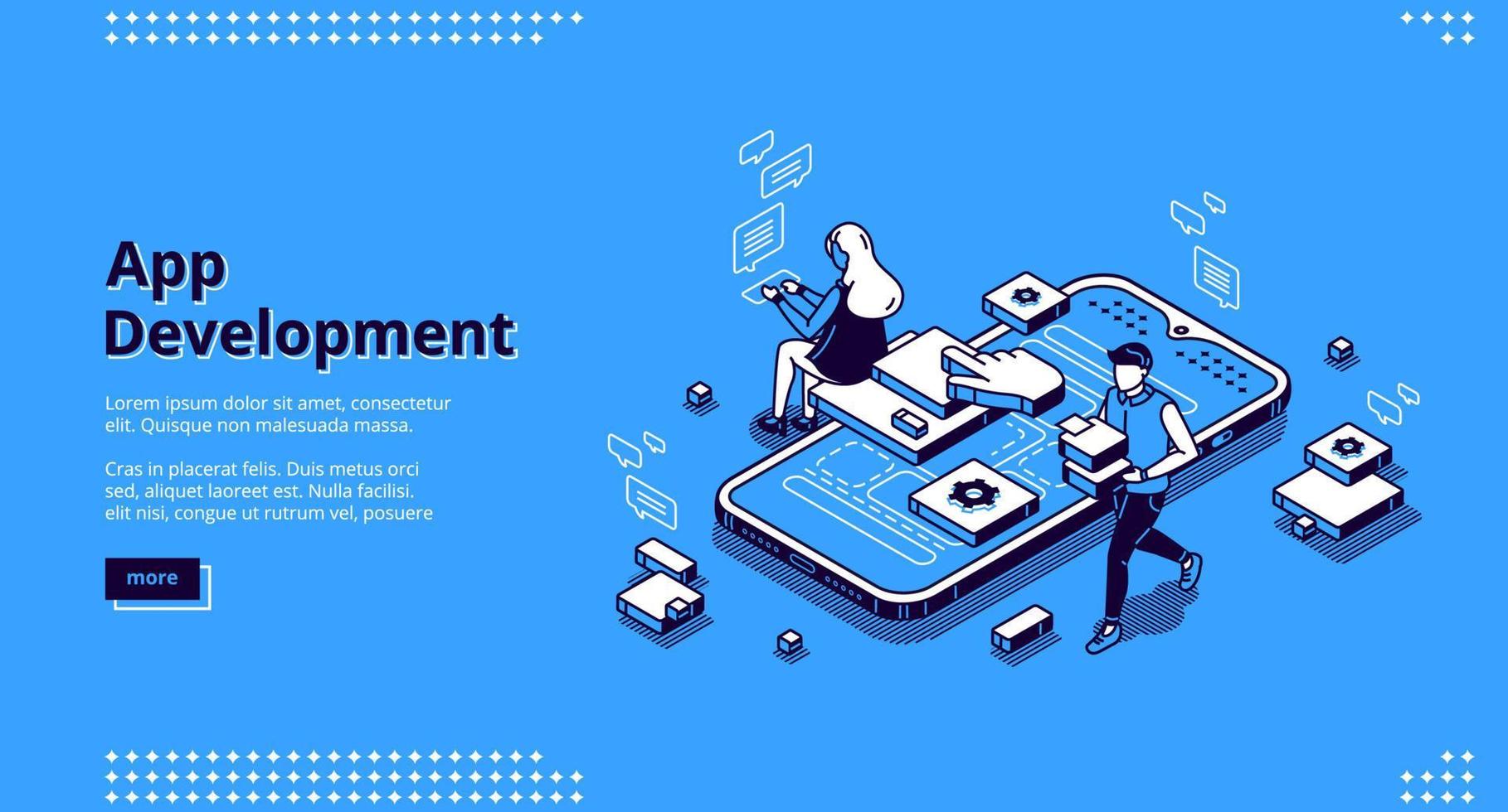 Mobile app development isometric landing page 16962509 Vector Art at ... Mobile app development isometric landing page 16962509 Vector Art at ...