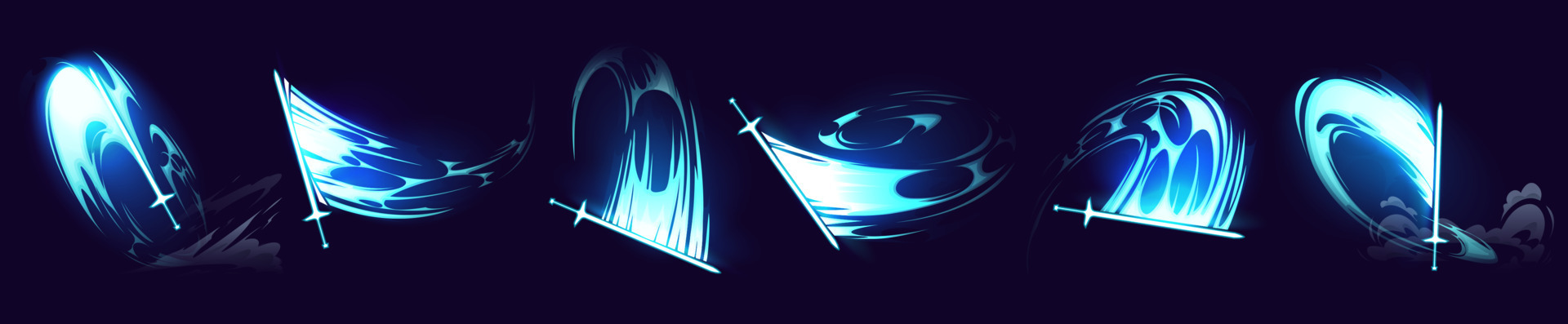 Sword Attack Slash And Cut Effect 16962572 Vector Art At Vecteezy