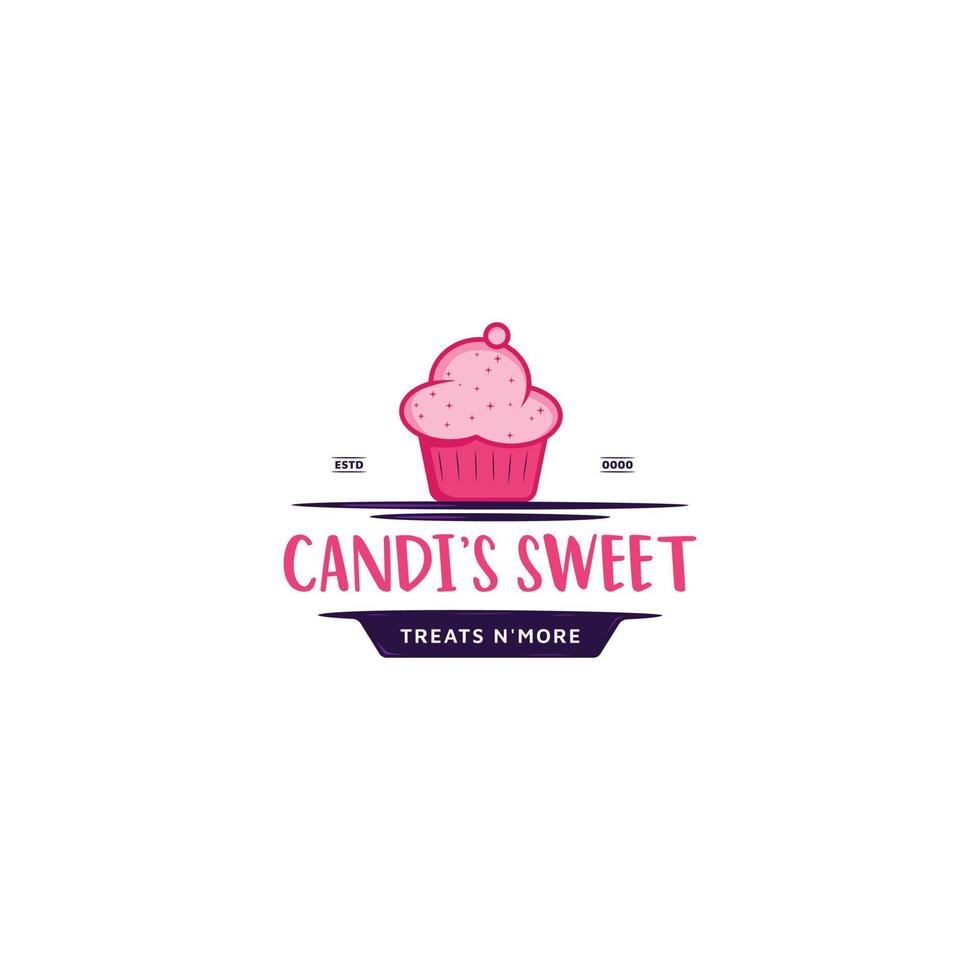 Sweet Cake Logo Cupcake Logo Icon 16968394 Vector Art At Vecteezy