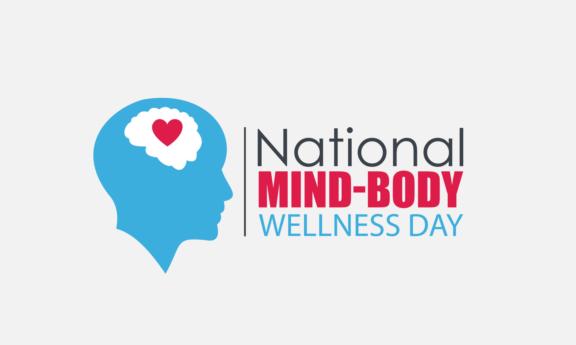 Vector Illustration Of International Mind Body Wellness Day Simple And