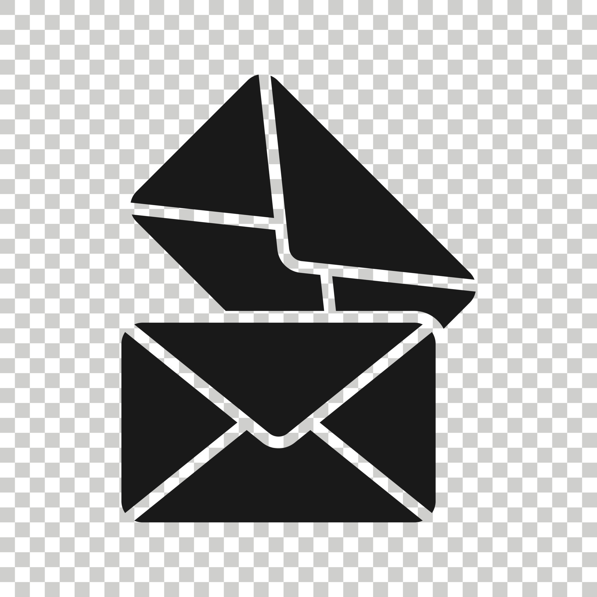 Email Message Icon In Flat Style Mail Document Vector Illustration On White Isolated Background