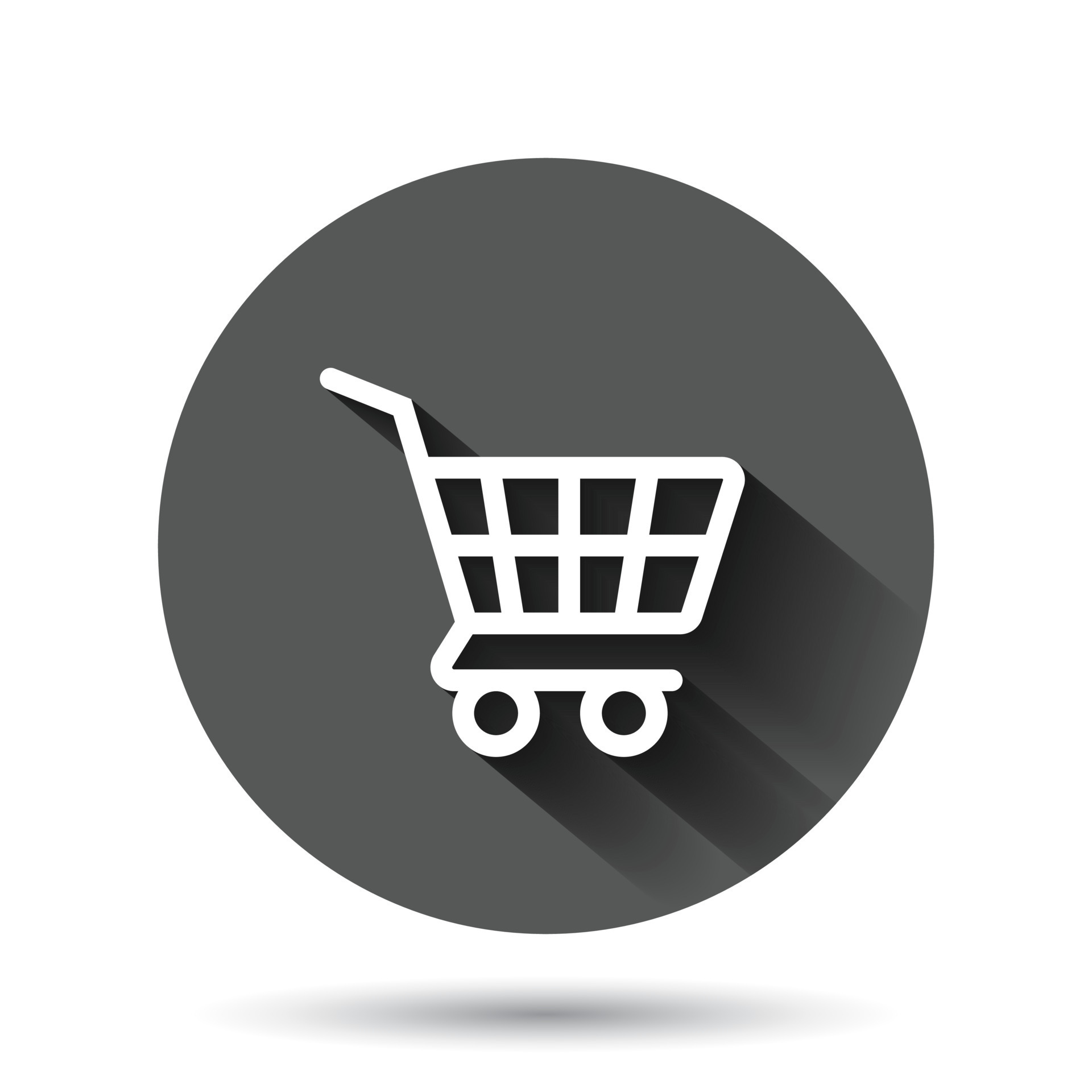 icono de carrito de compras en estilo plano. ilustración de vector de ... icono de carrito de compras en estilo plano. ilustración de vector de ...