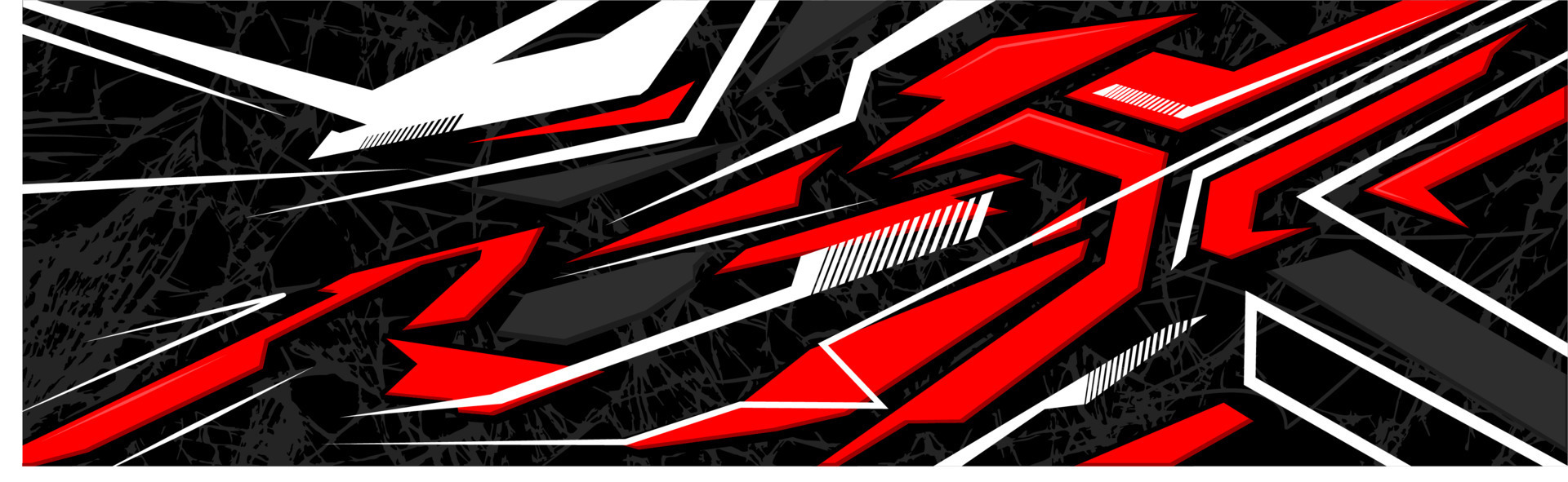 Abstract Car Decal Design Vector Graphic Abstract Stripe Racing