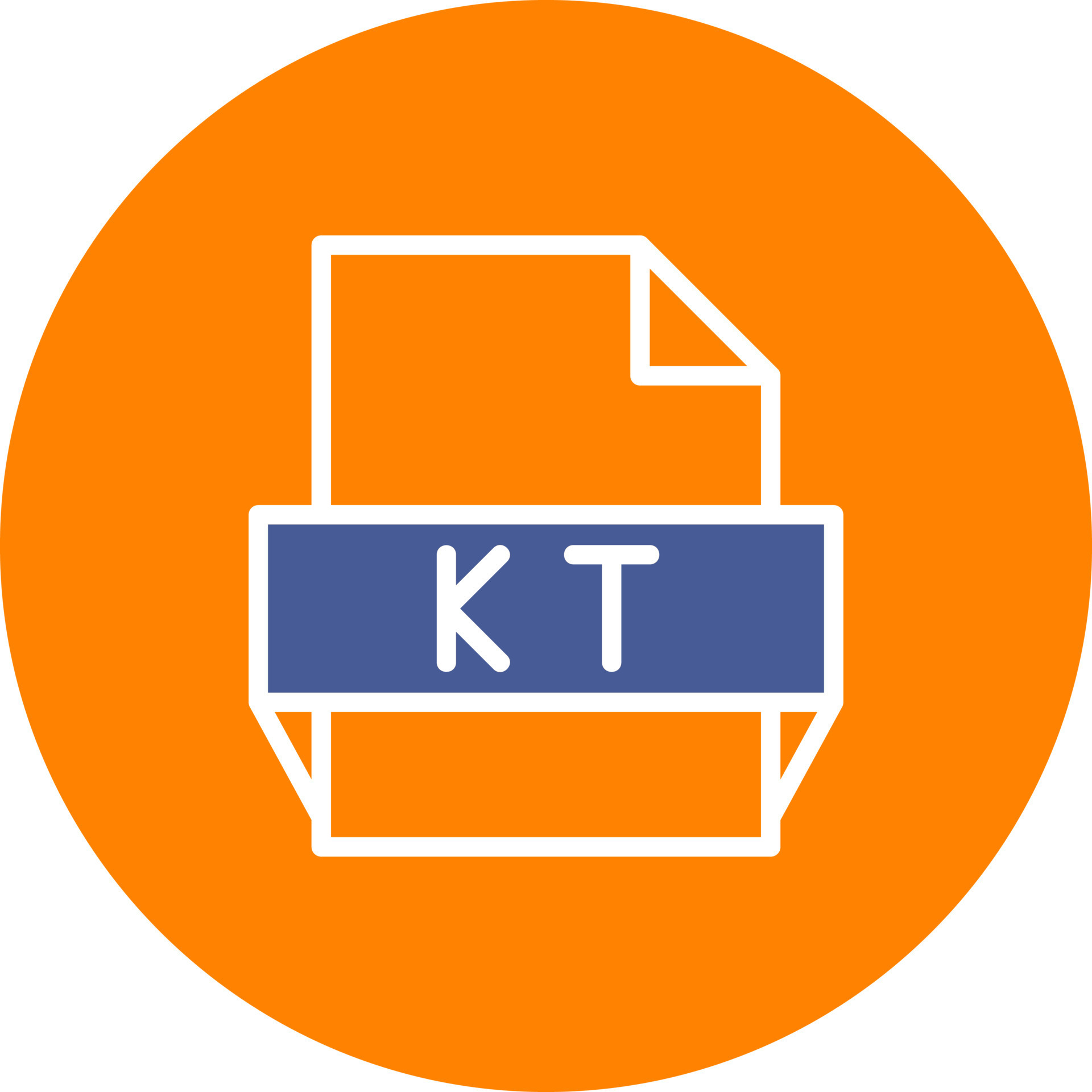Kt File Format Icon 16979402 Vector Art At Vecteezy