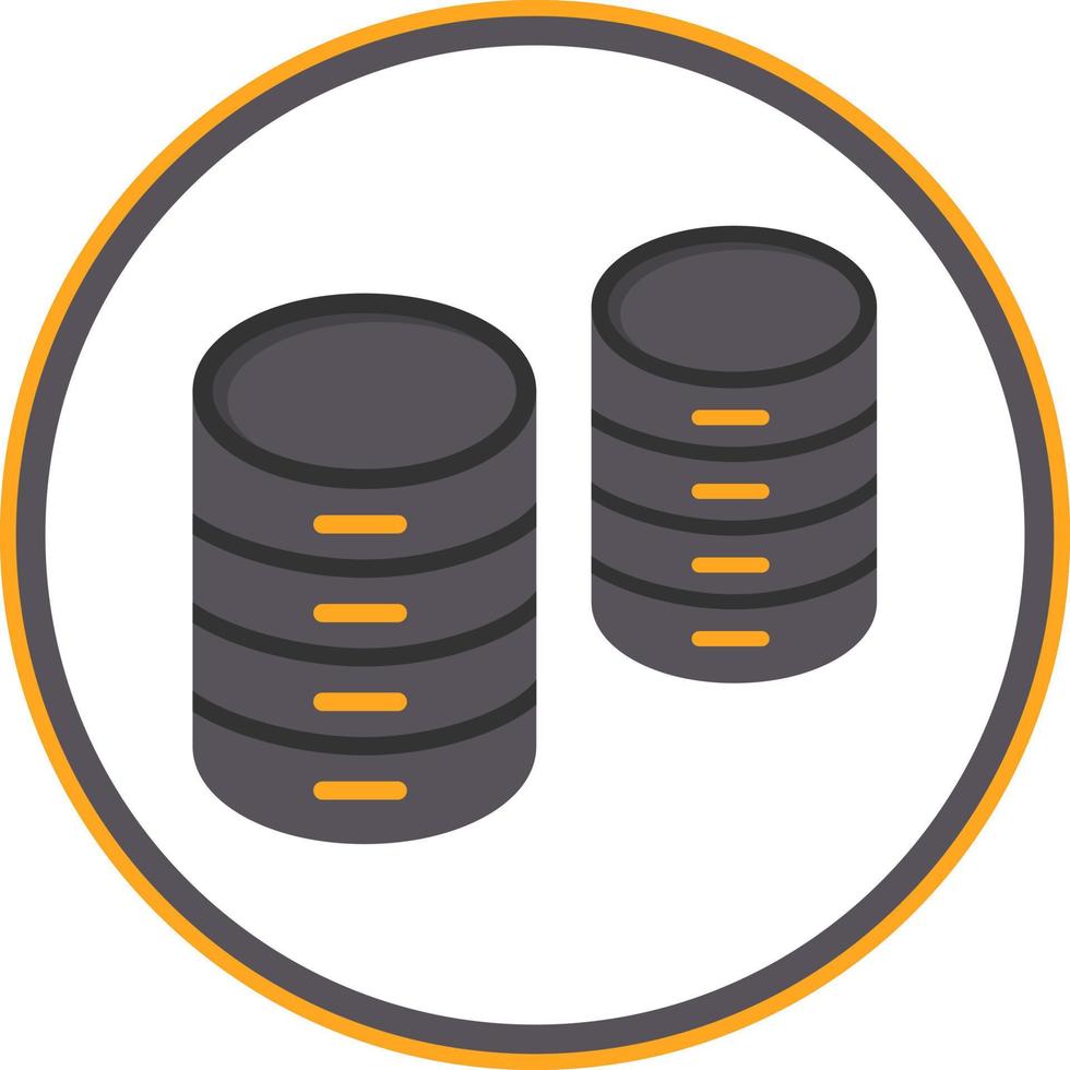 Database Vector Icon Design 16982496 Vector Art at Vecteezy