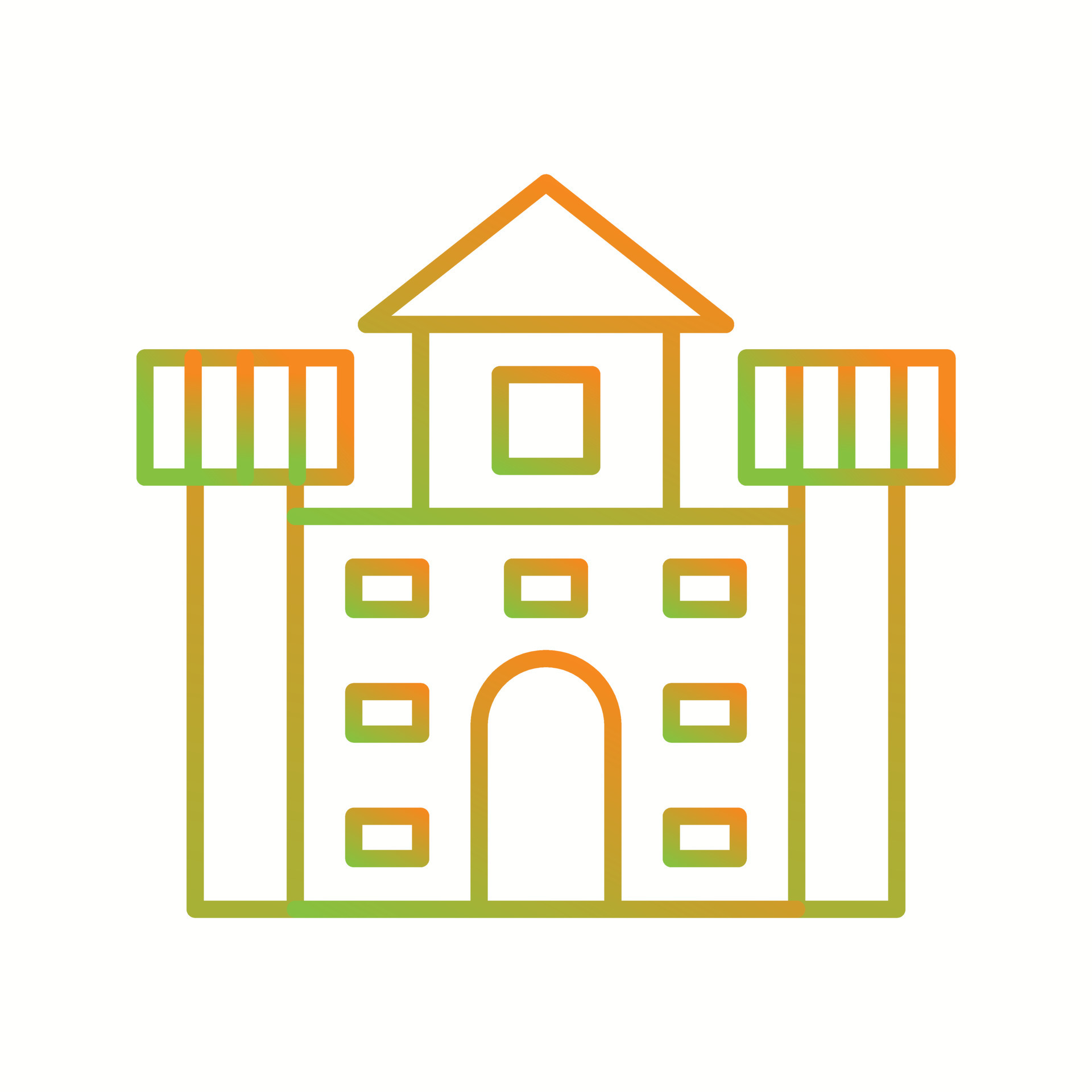 Beautiful Castle Vector line icon 16983643 Vector Art at Vecteezy